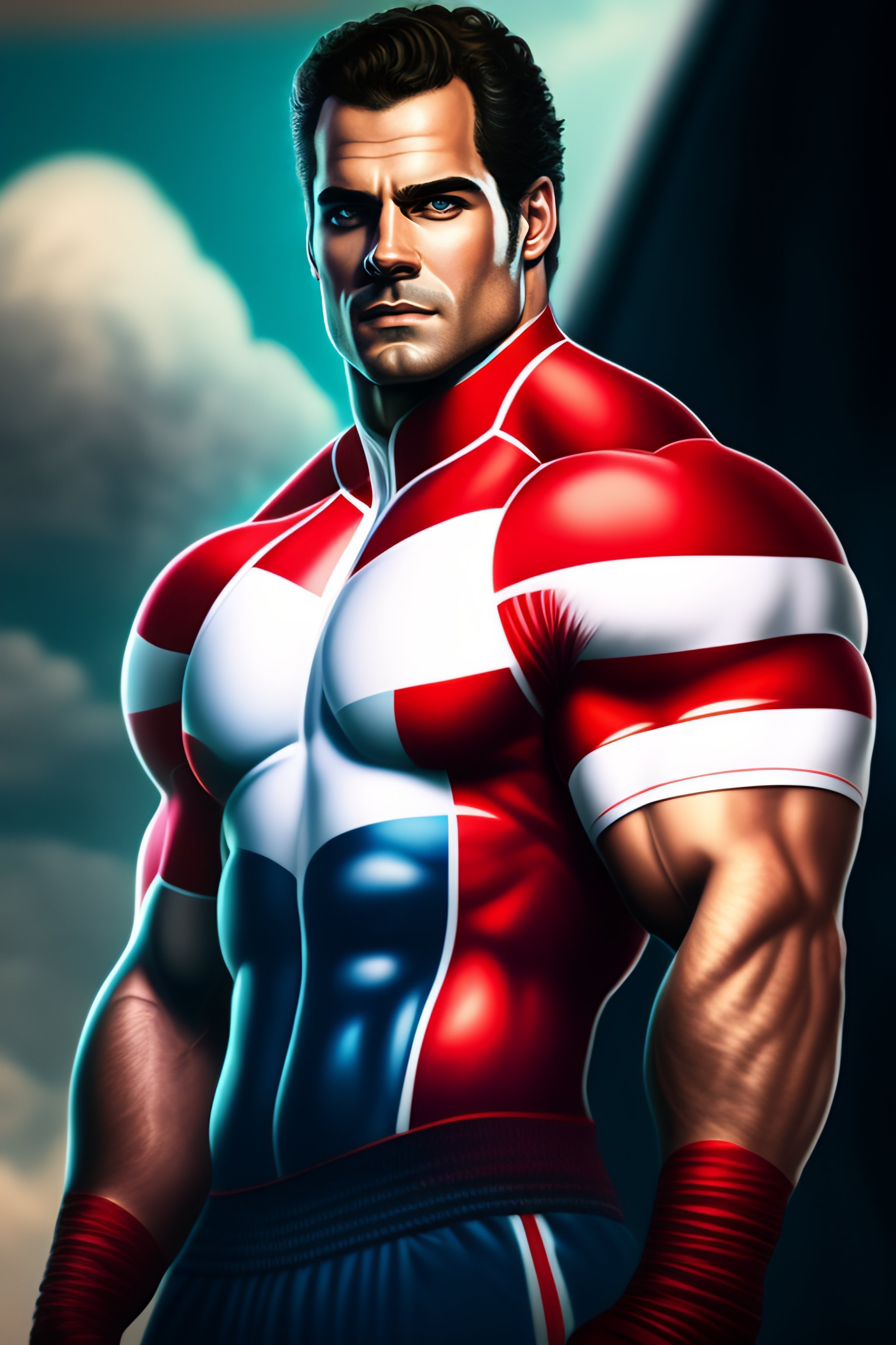 Lexica - Epic comic book cover, Henry Cavill as hyper realistic ...