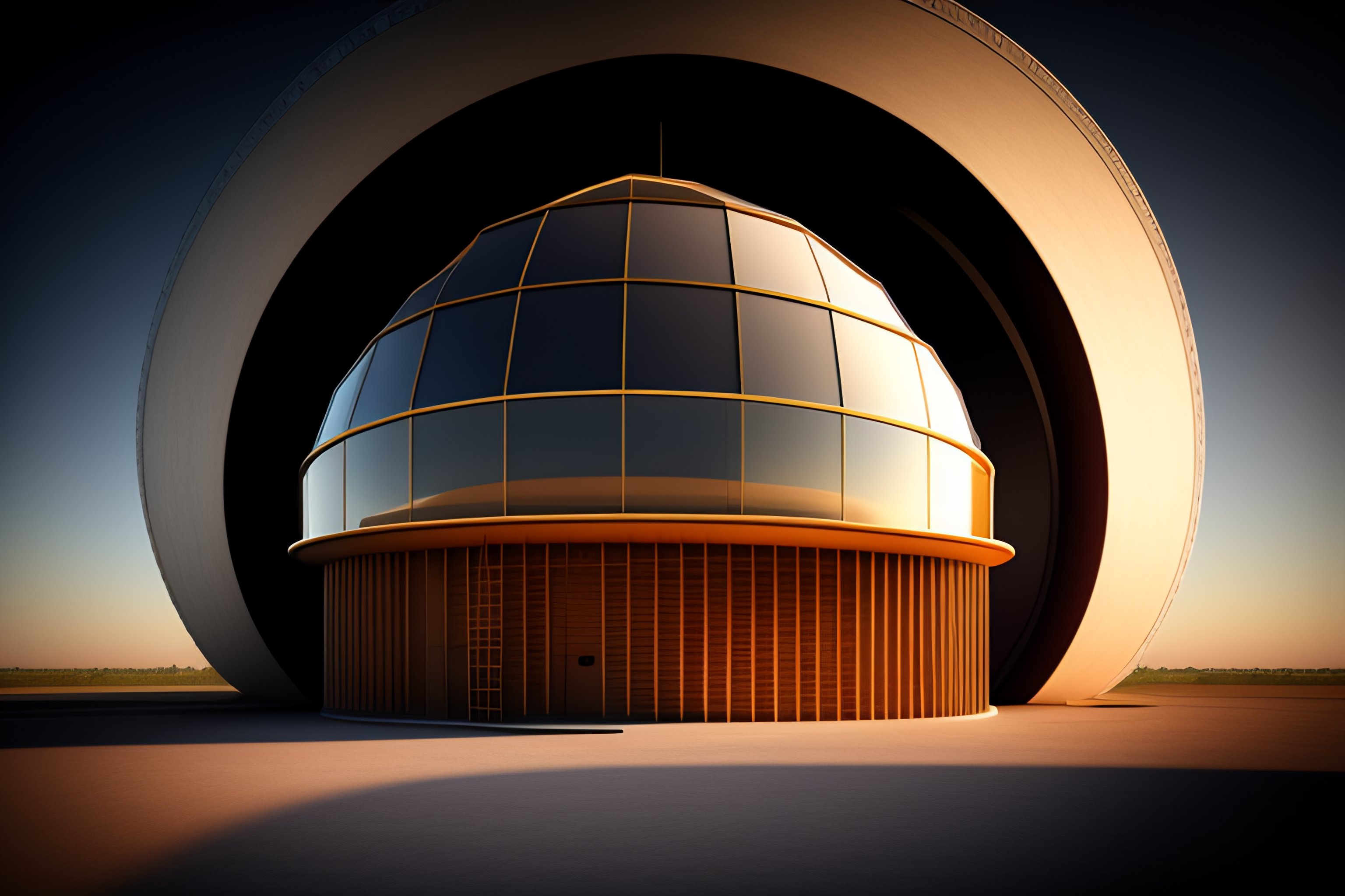 Lexica - Dome simple with height of 29 Meters and a spiral staircase on ...