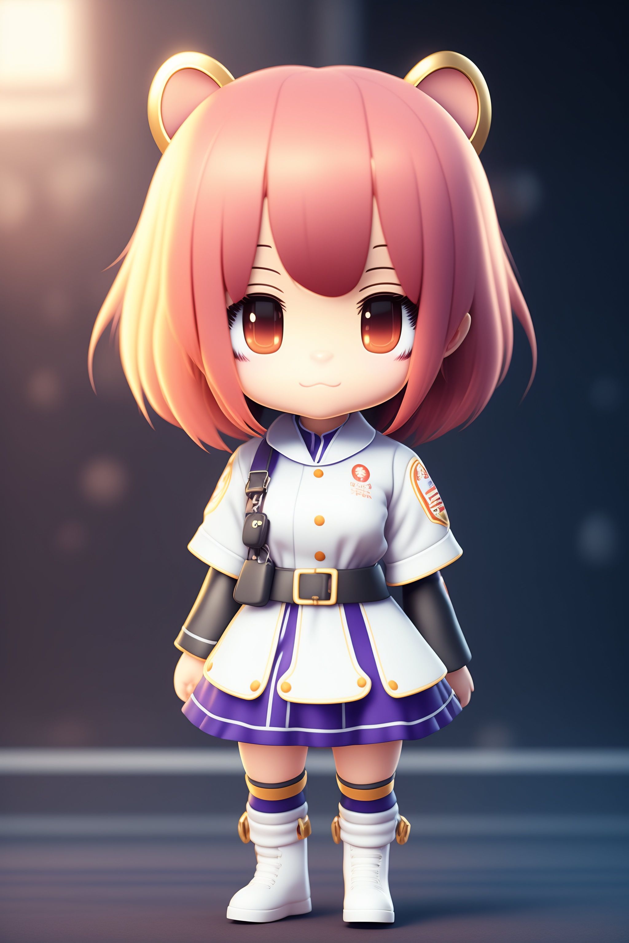 Lexica - Kemono girl chibi,imagen detail,3d realist,full body, costume ...