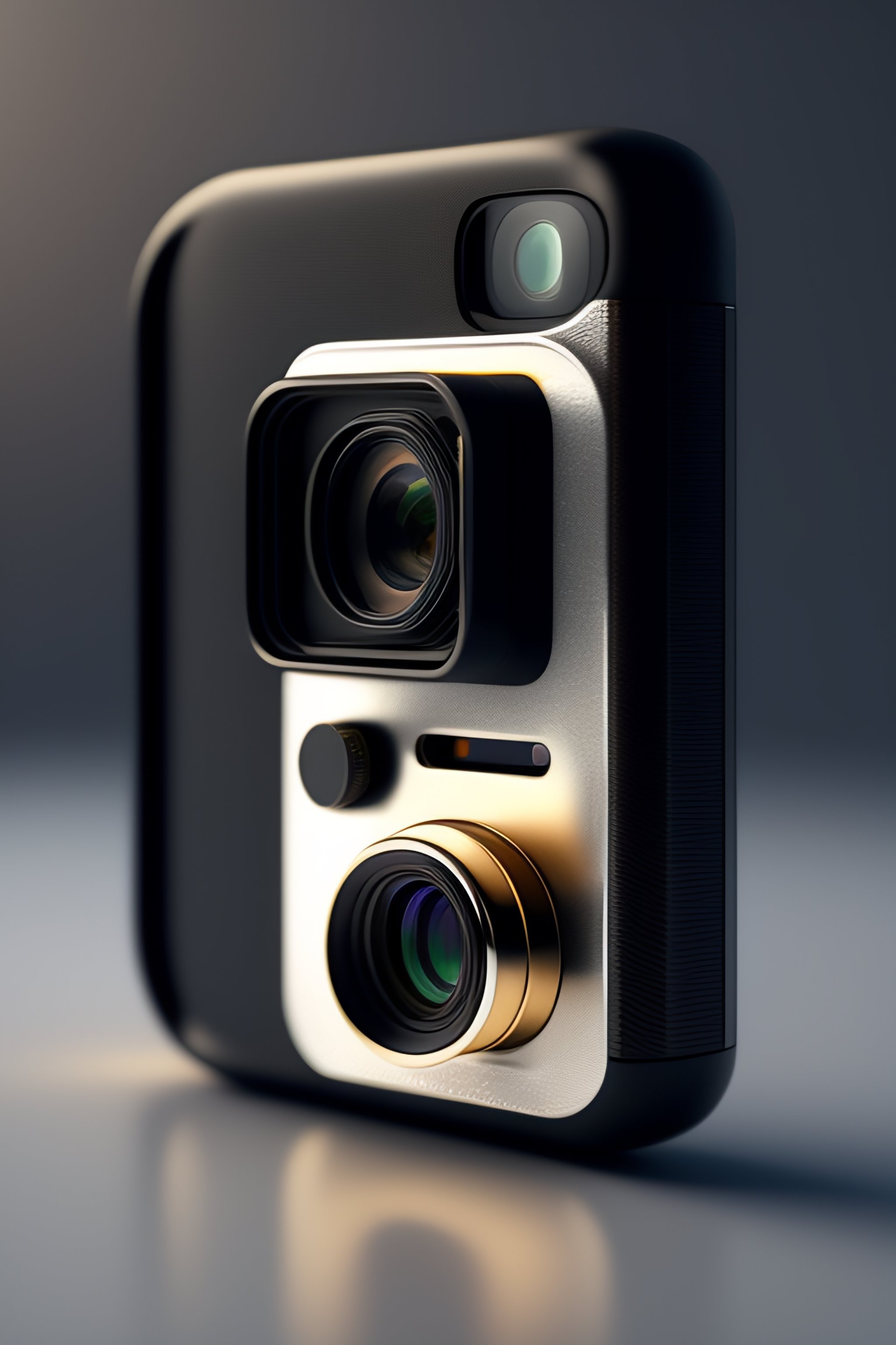 Lexica - Designed by Apple. Futuristic retro digital film camera with ...