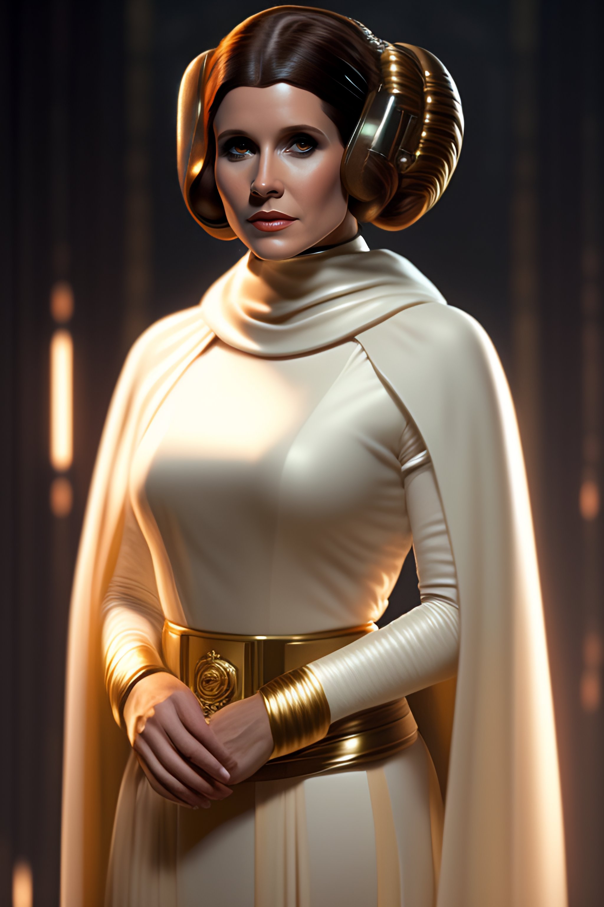 Lexica - Nudde, full length, legs, young Carrie Fisher as Princess Leia ...