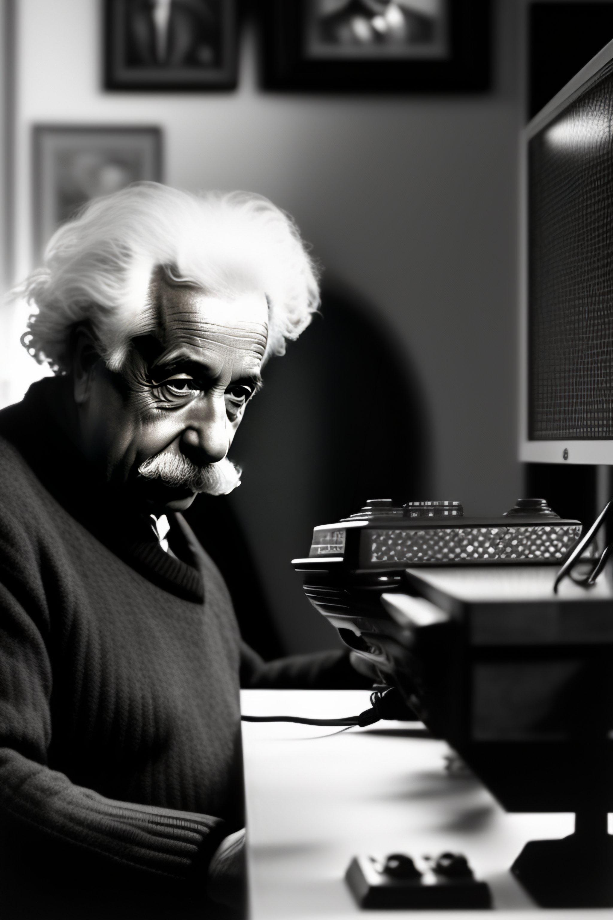 Lexica - Albert Einstein playing playstation