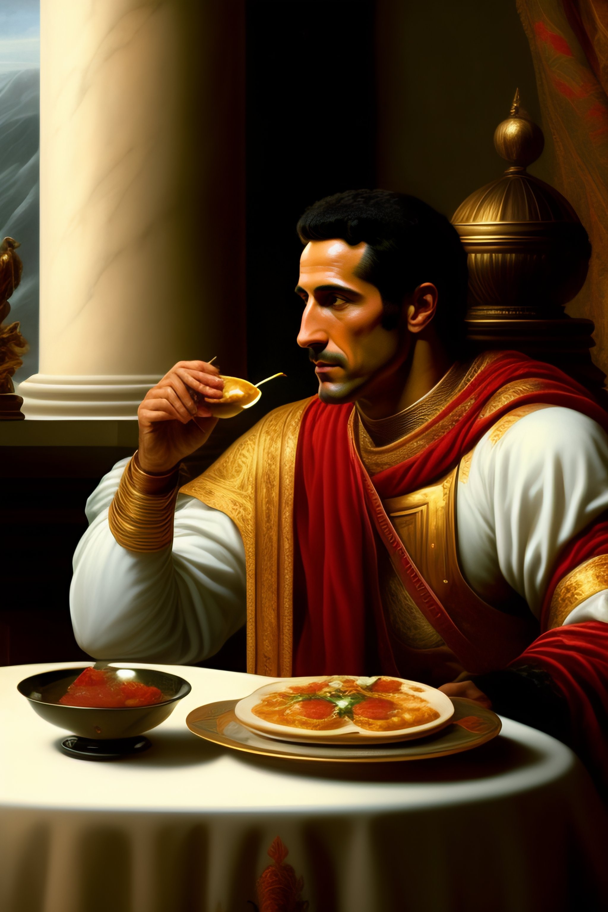 Lexica - Julius caesar eating dinner