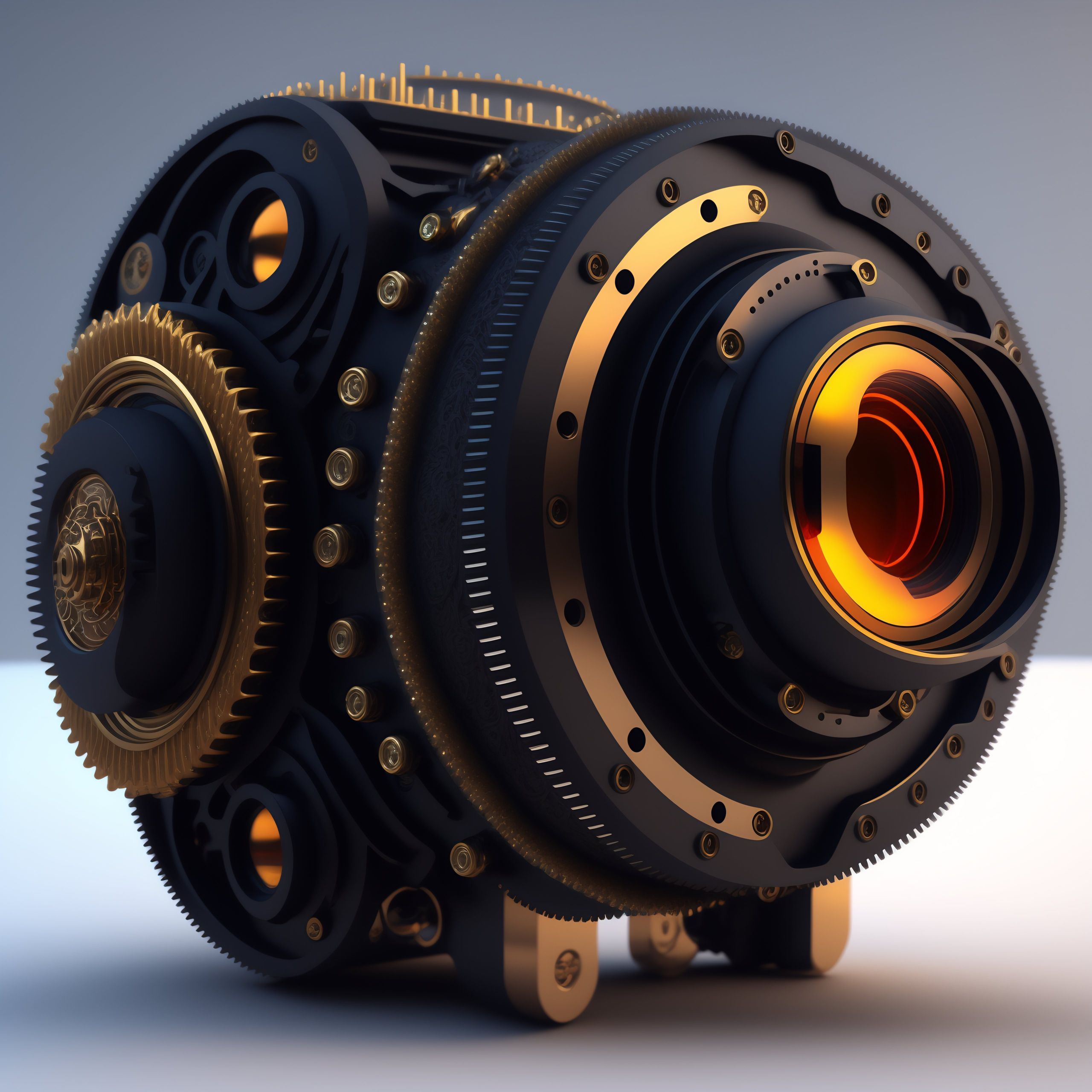 Lexica - C4D render of a monster made out of camera lenses. Lots of ...