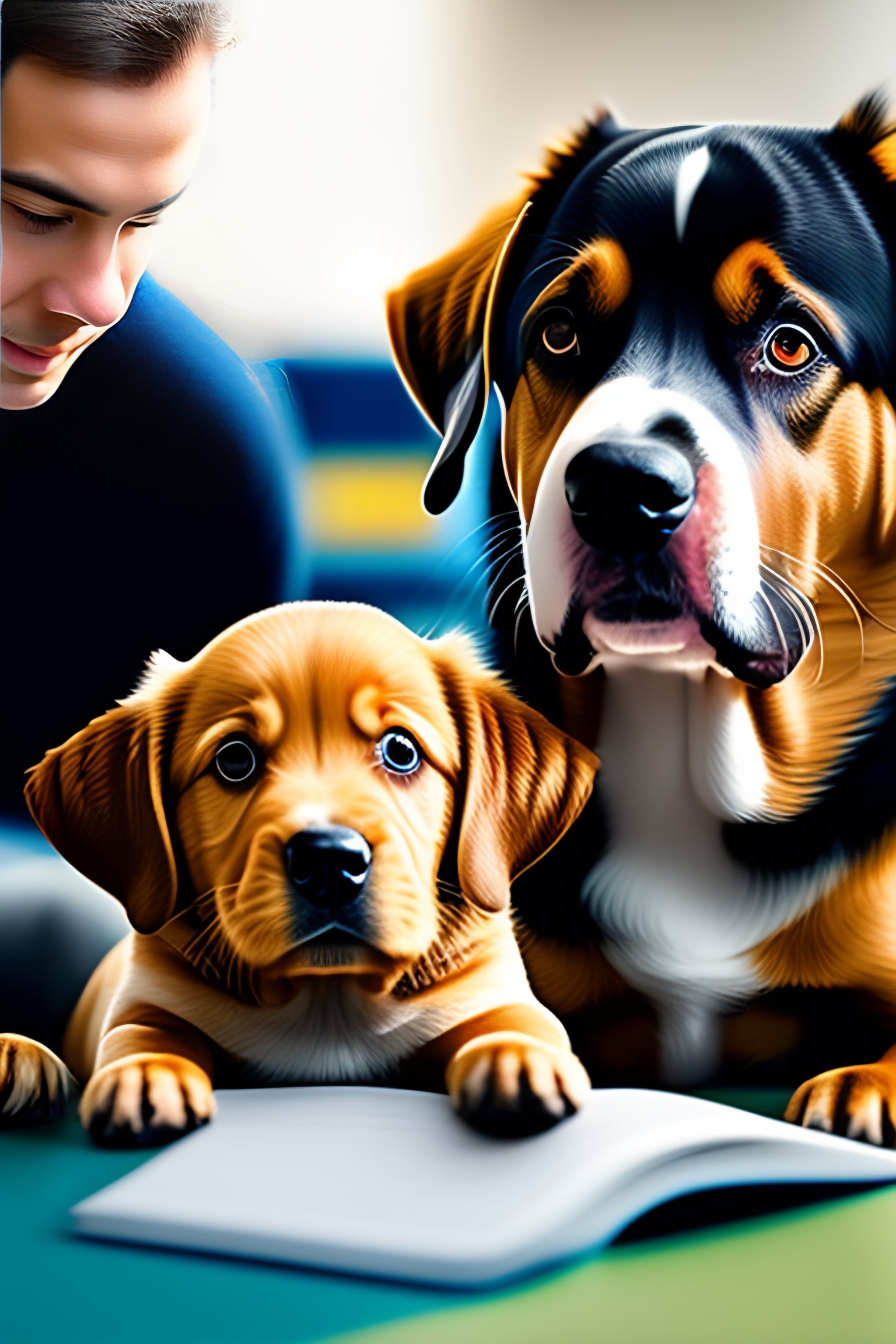 Lexica - Dog teaching maths at university