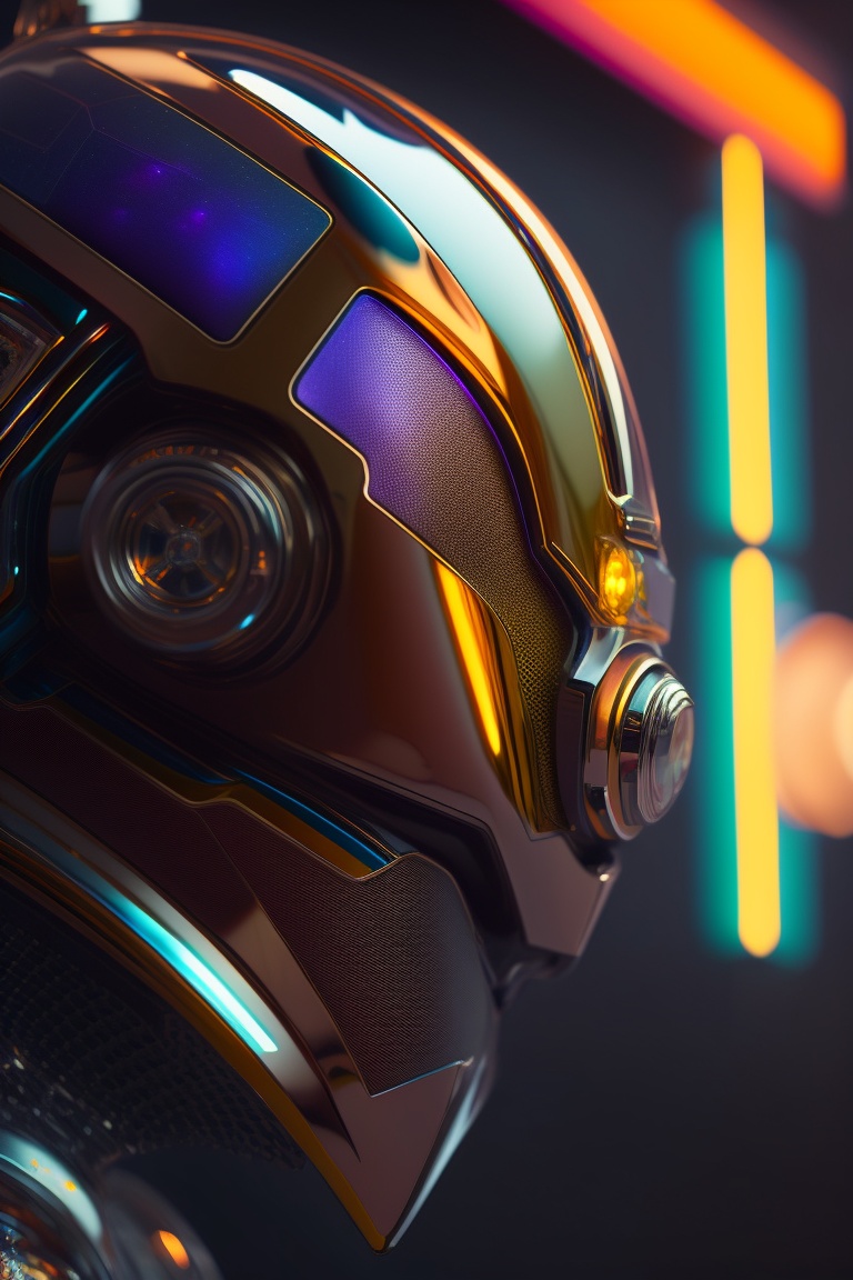 Lexica - Cybernetic mask made out of glass, futuristic contraptions ...