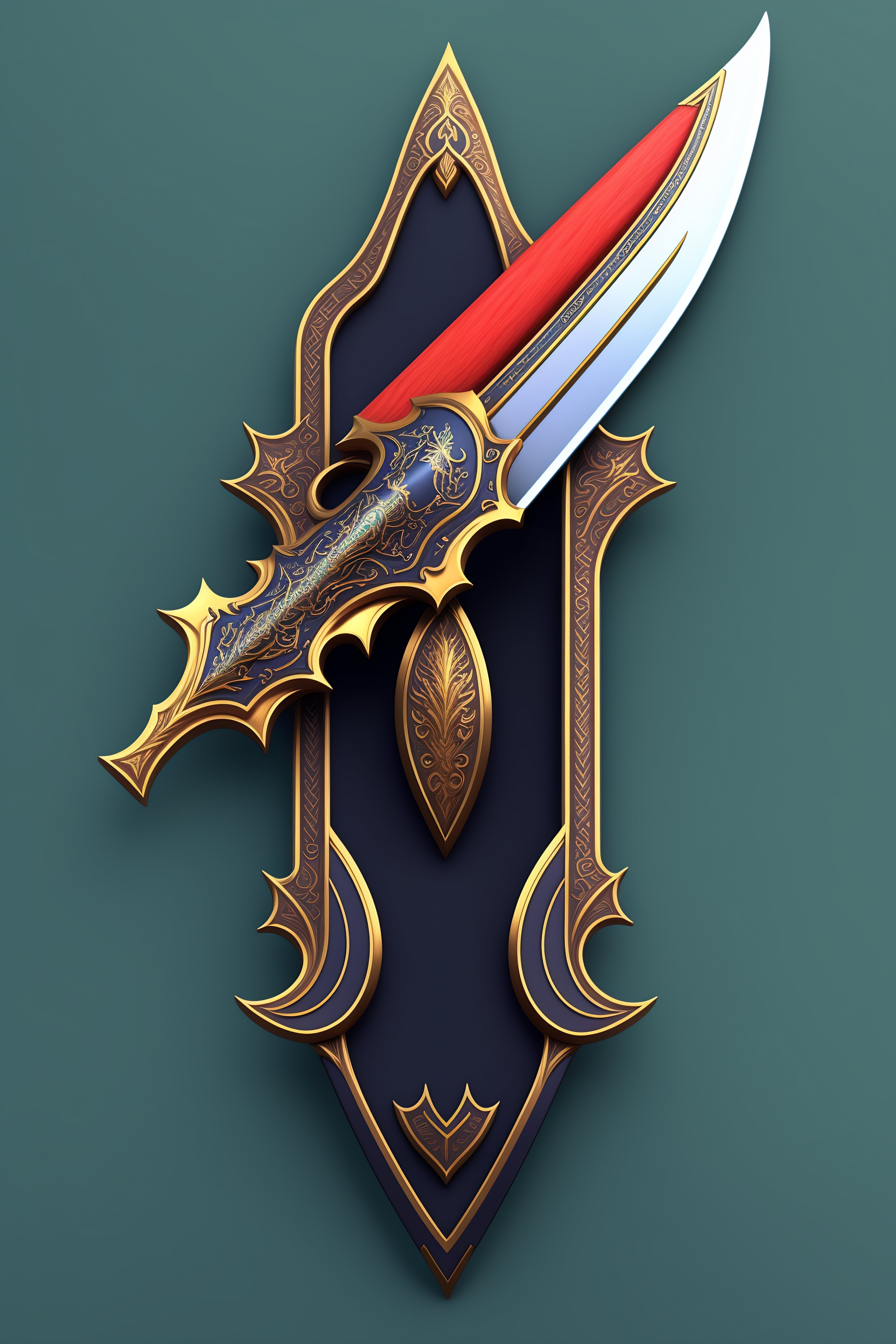 Lexica - Stylized blade, concept art