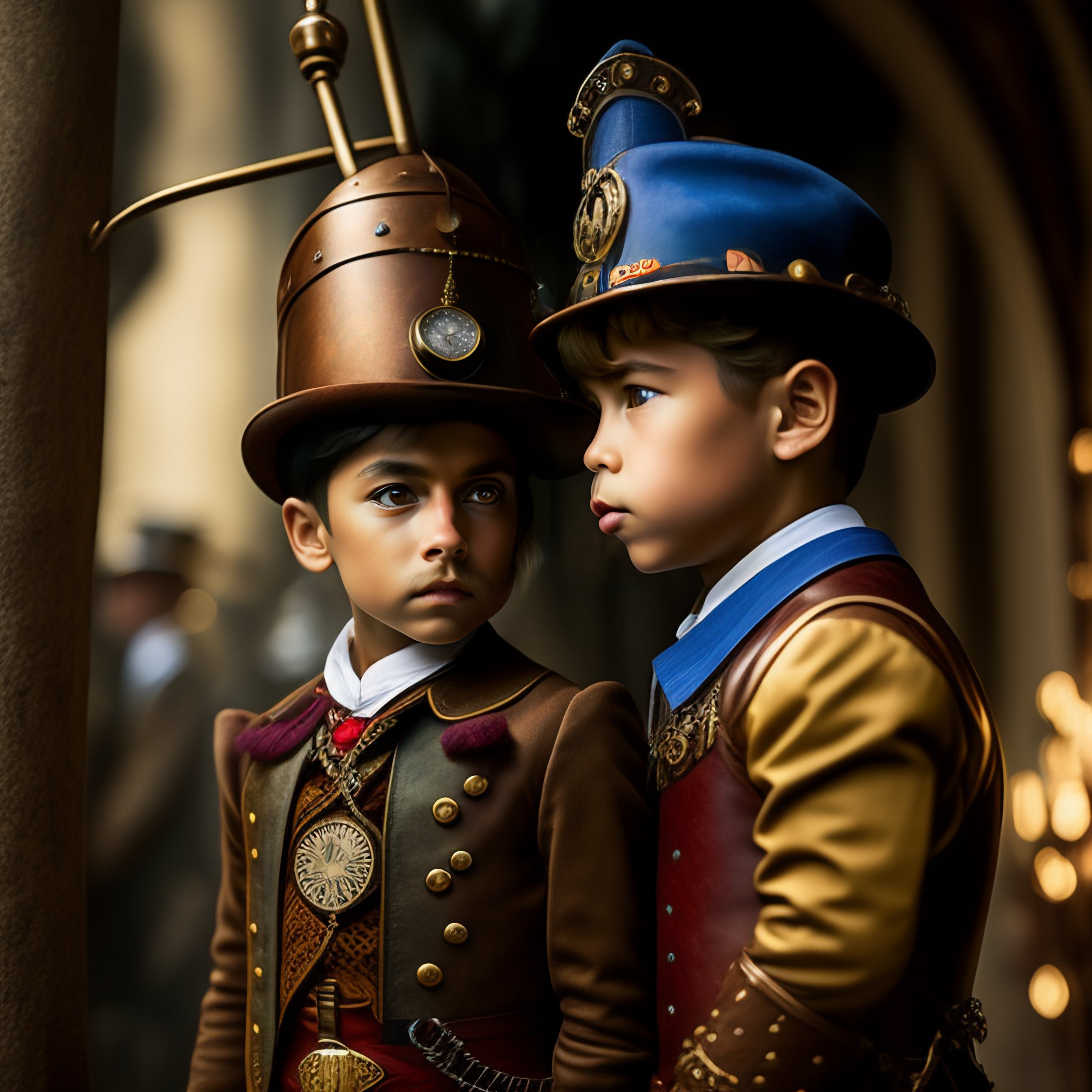 Lexica - Pinocchio and Gepetto steampunk hunters.