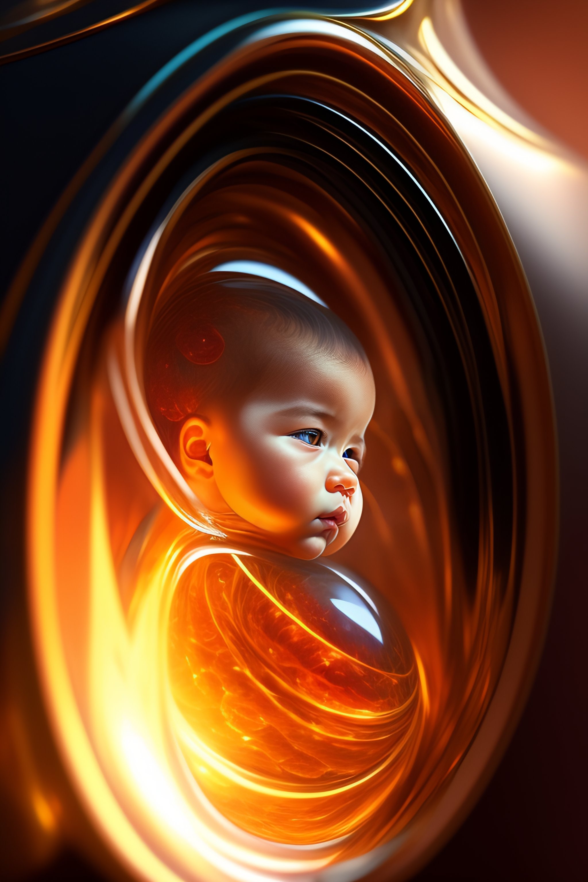 Lexica - Human embryo inside the womb. highly detailed, digital ...