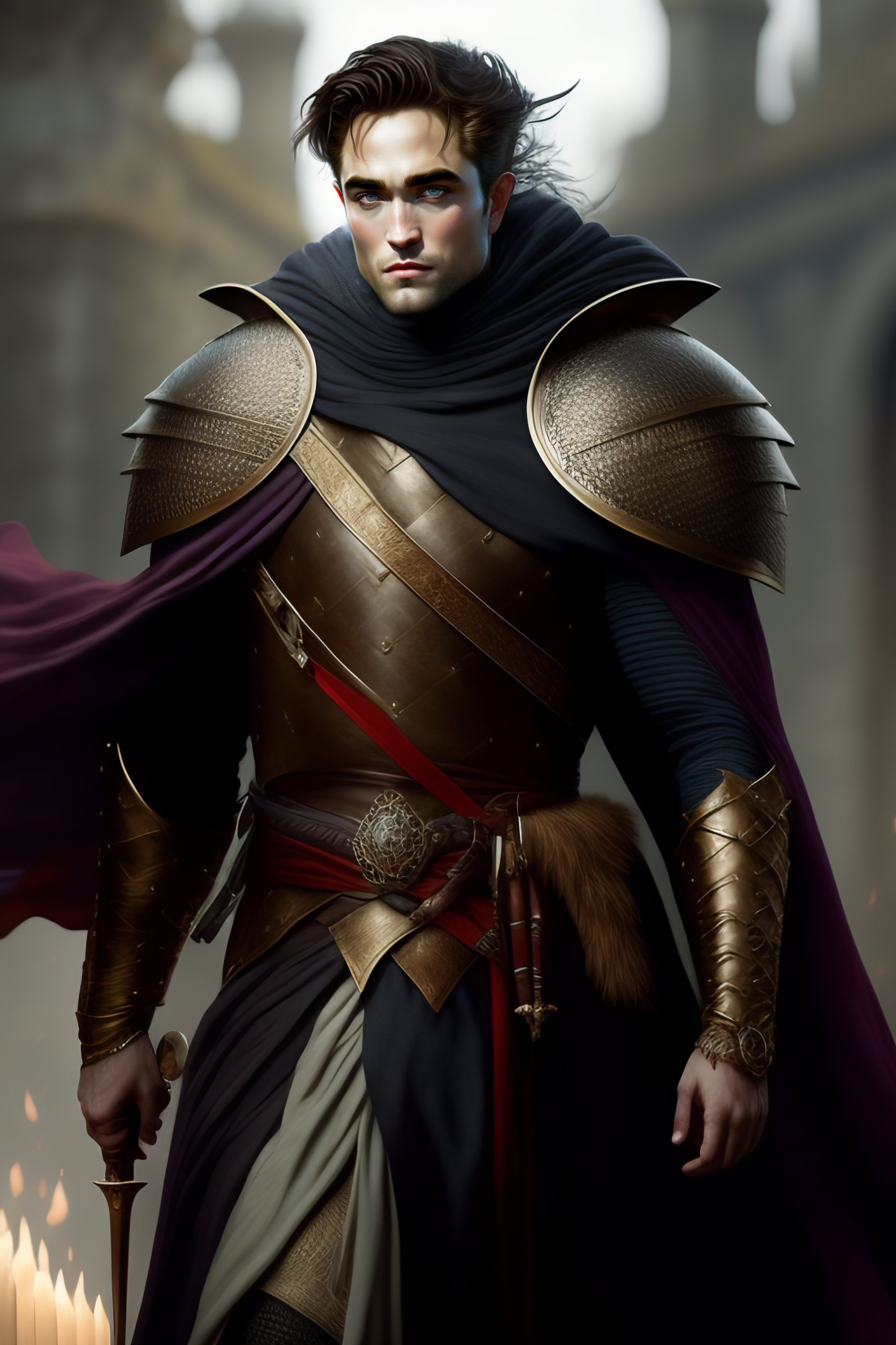 Lexica - Robert Pattinson in medieval style! Angry, Pretty face! With ...