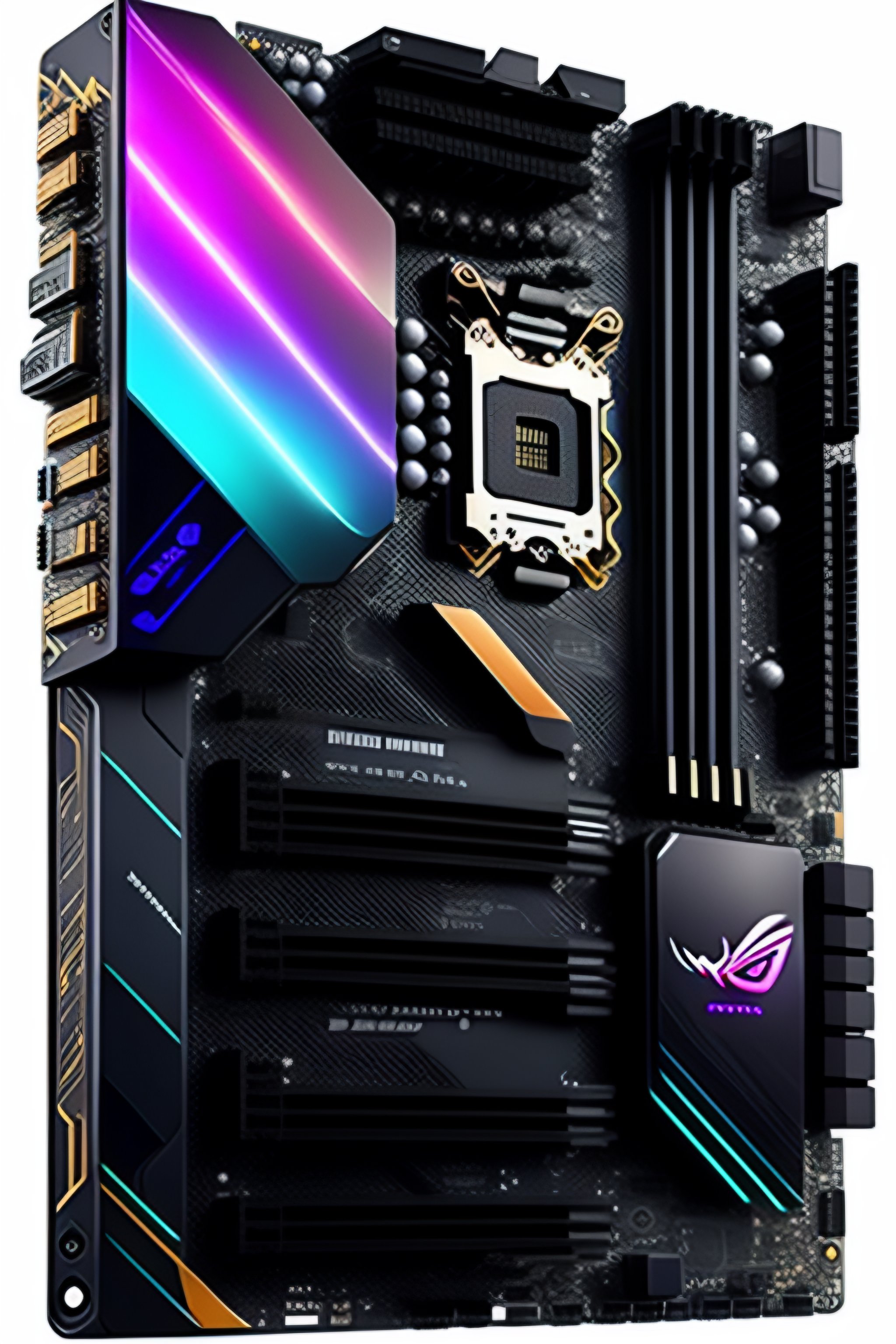 Lexica - Asus brand futuristic style motherboard, 8k and realistic mode ...