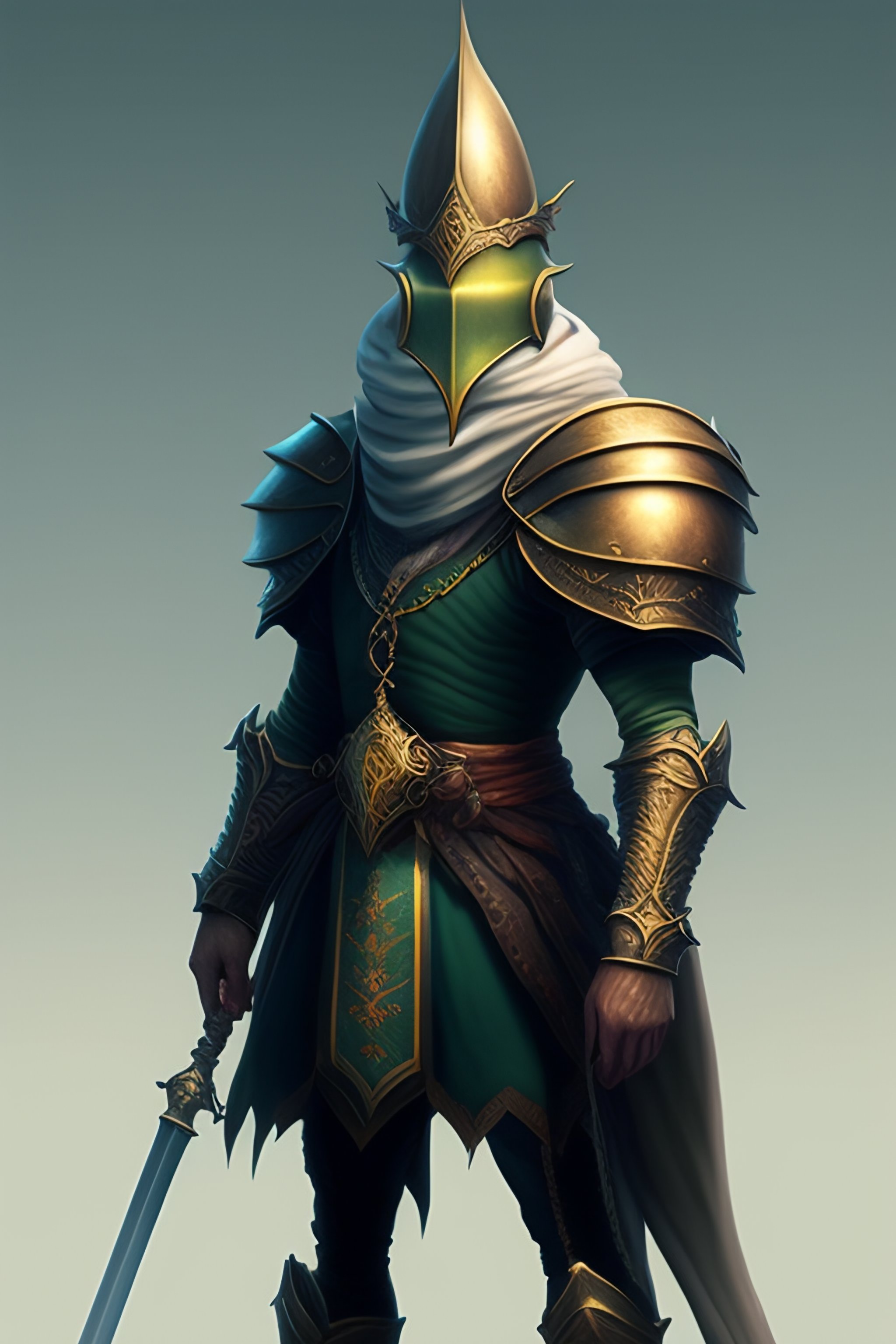 Lexica - Squidward from spongebob darksouls concept art