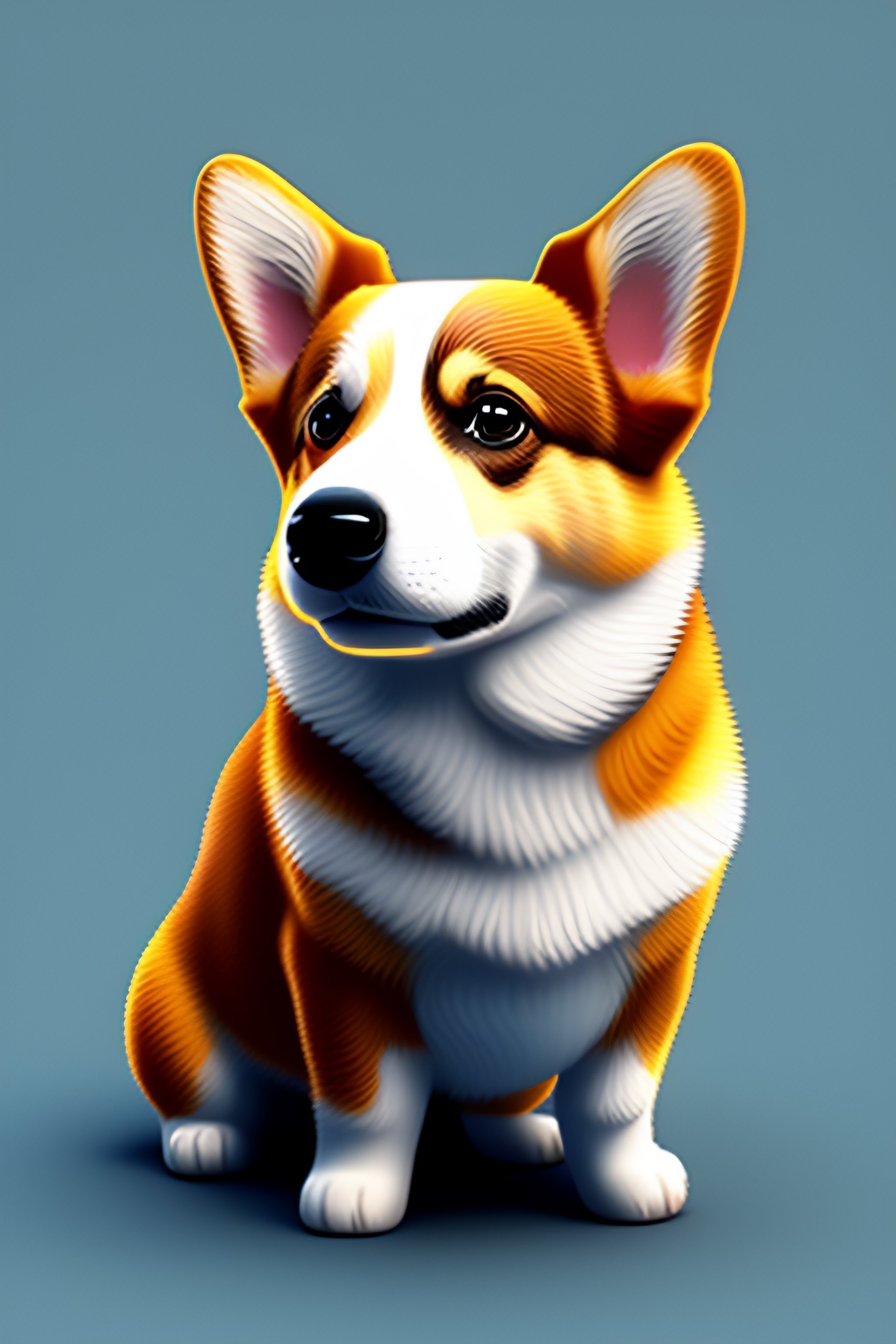 Lexica - Corgi the dog, sprite, pixel-art, top-down view