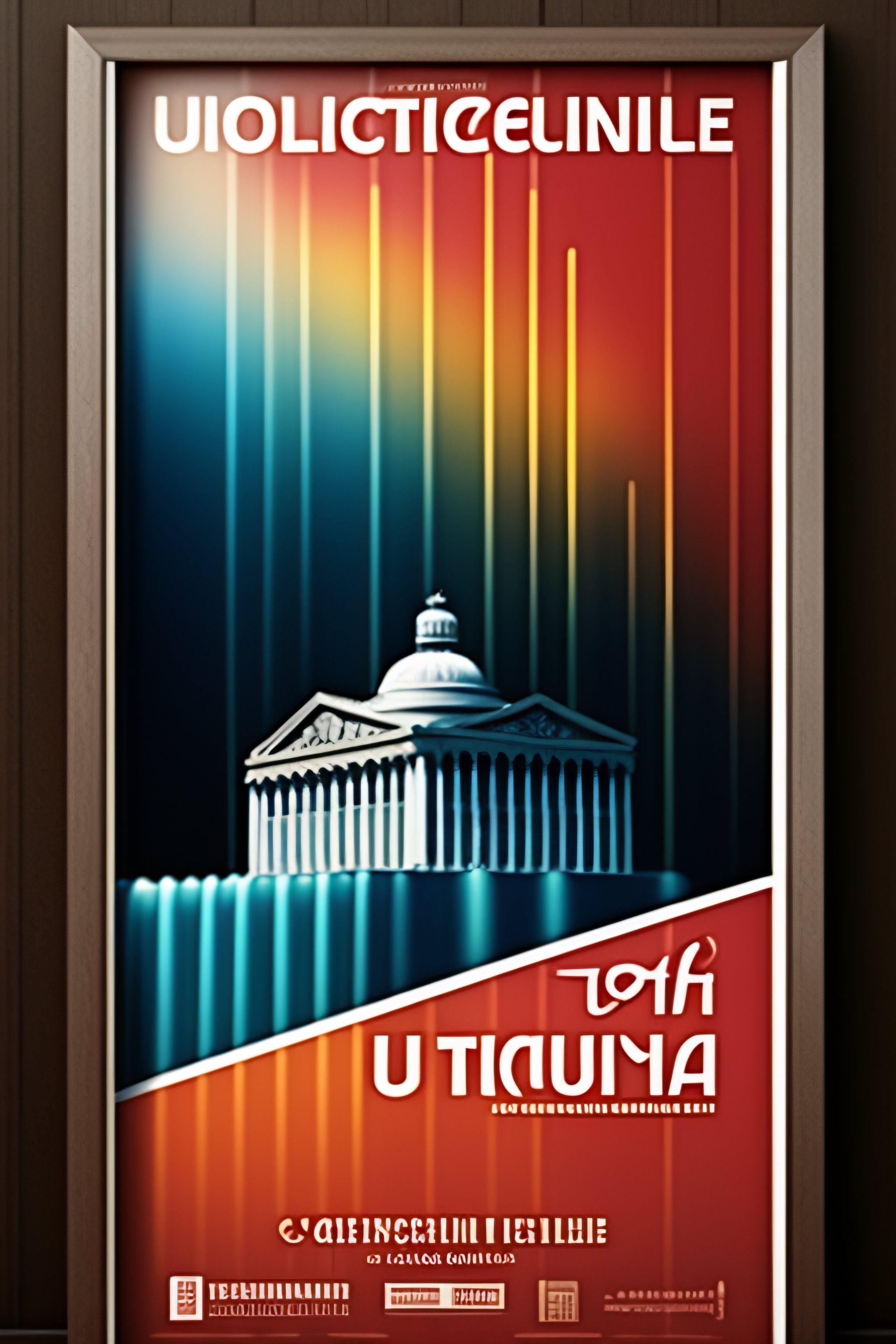 Lexica - Affiche, colloque universitaire, matérialisme, sobre, simple