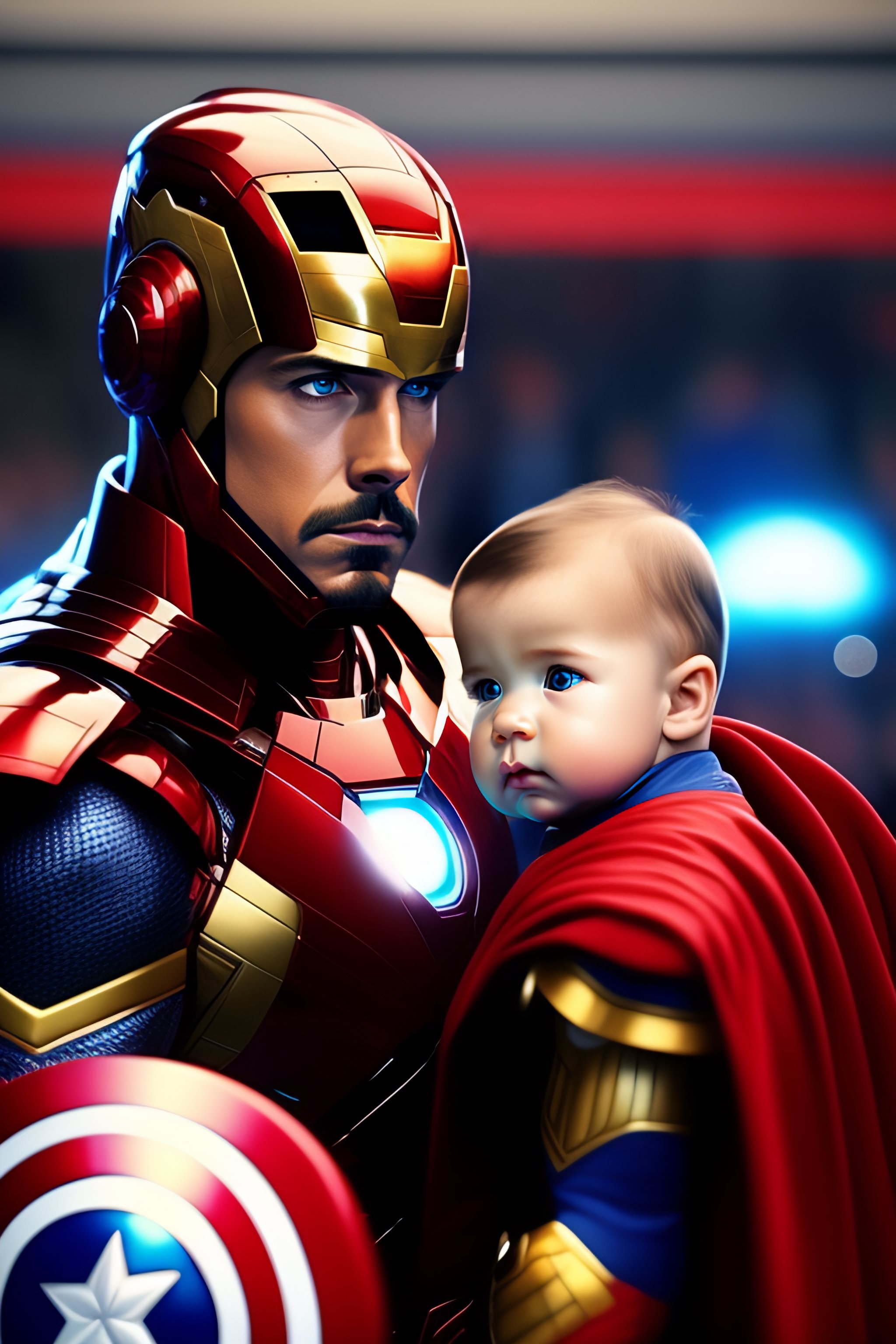 Baby Iron Man Marvel Cartoon