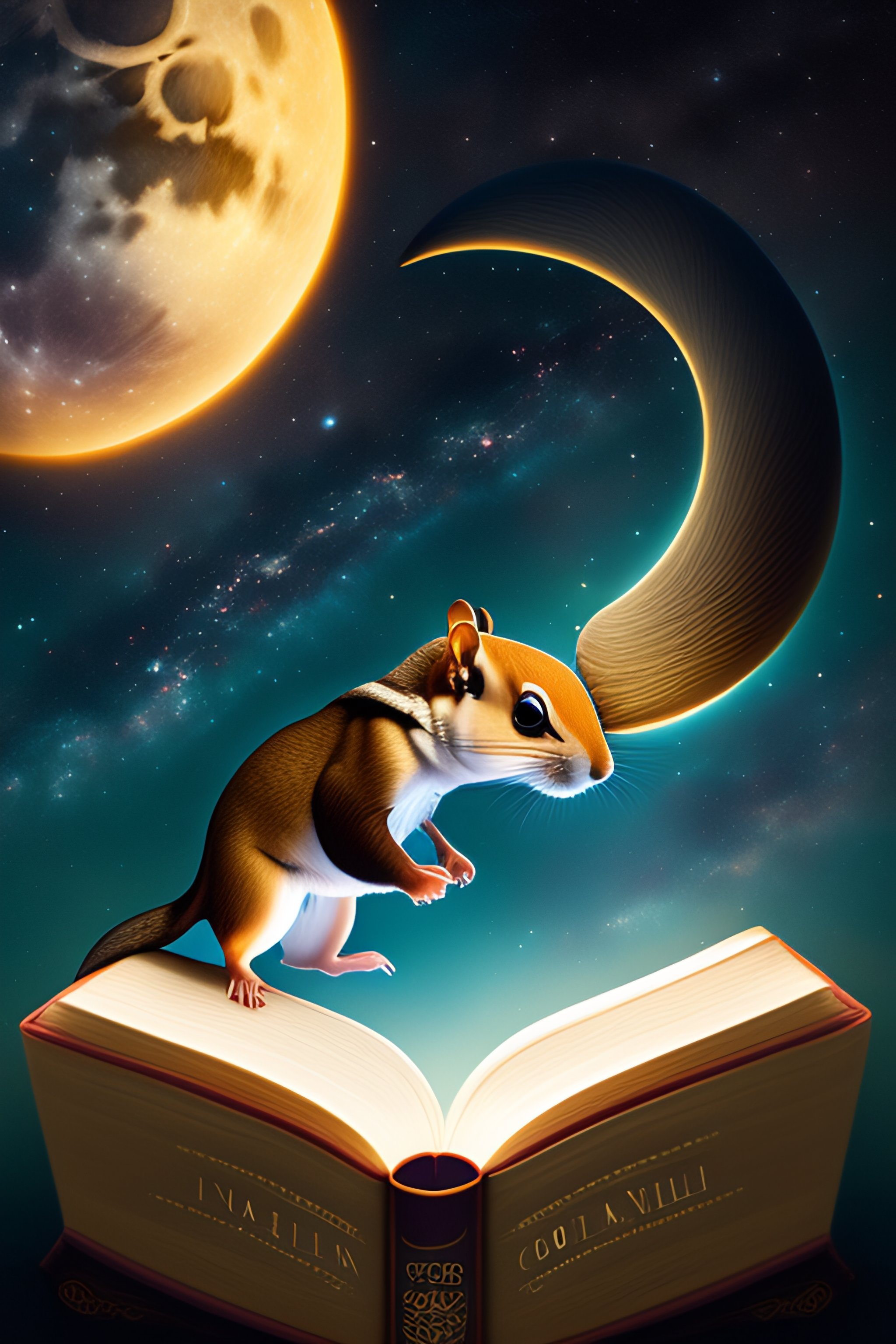 Lexica - Flying squirrel moon night books
