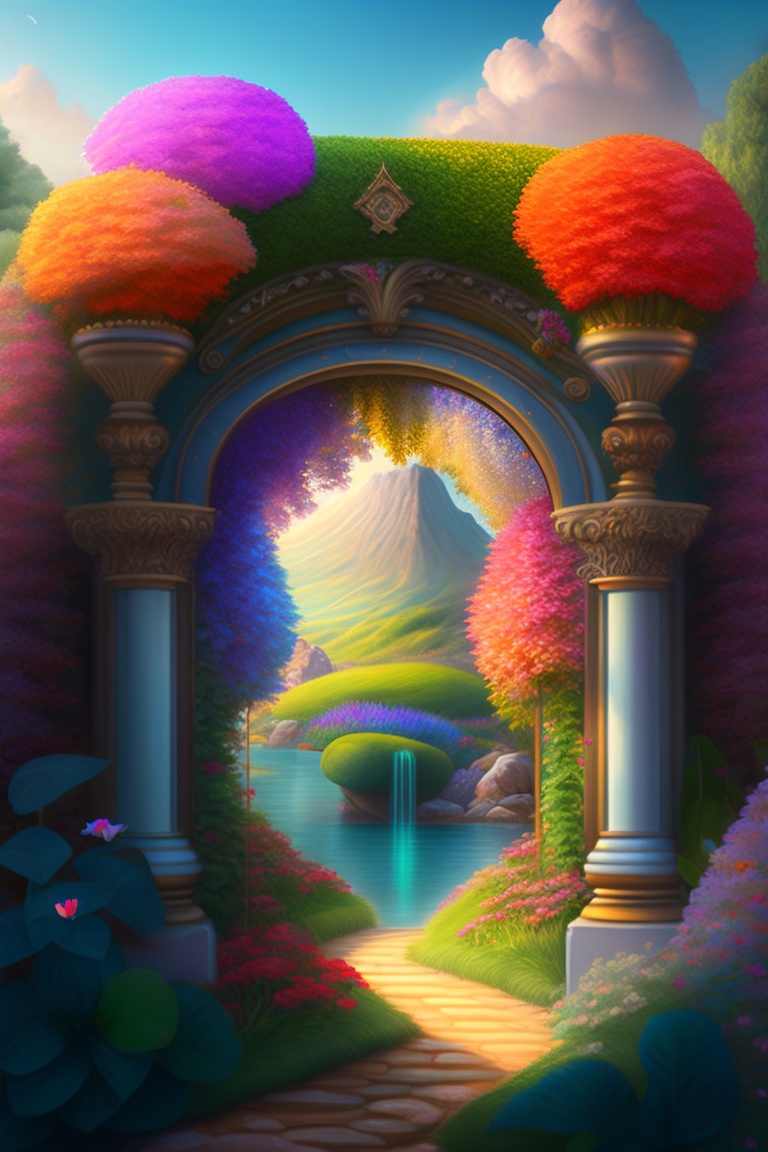 Lexica - "Magical Garden": A series of digital artwork representing a ...