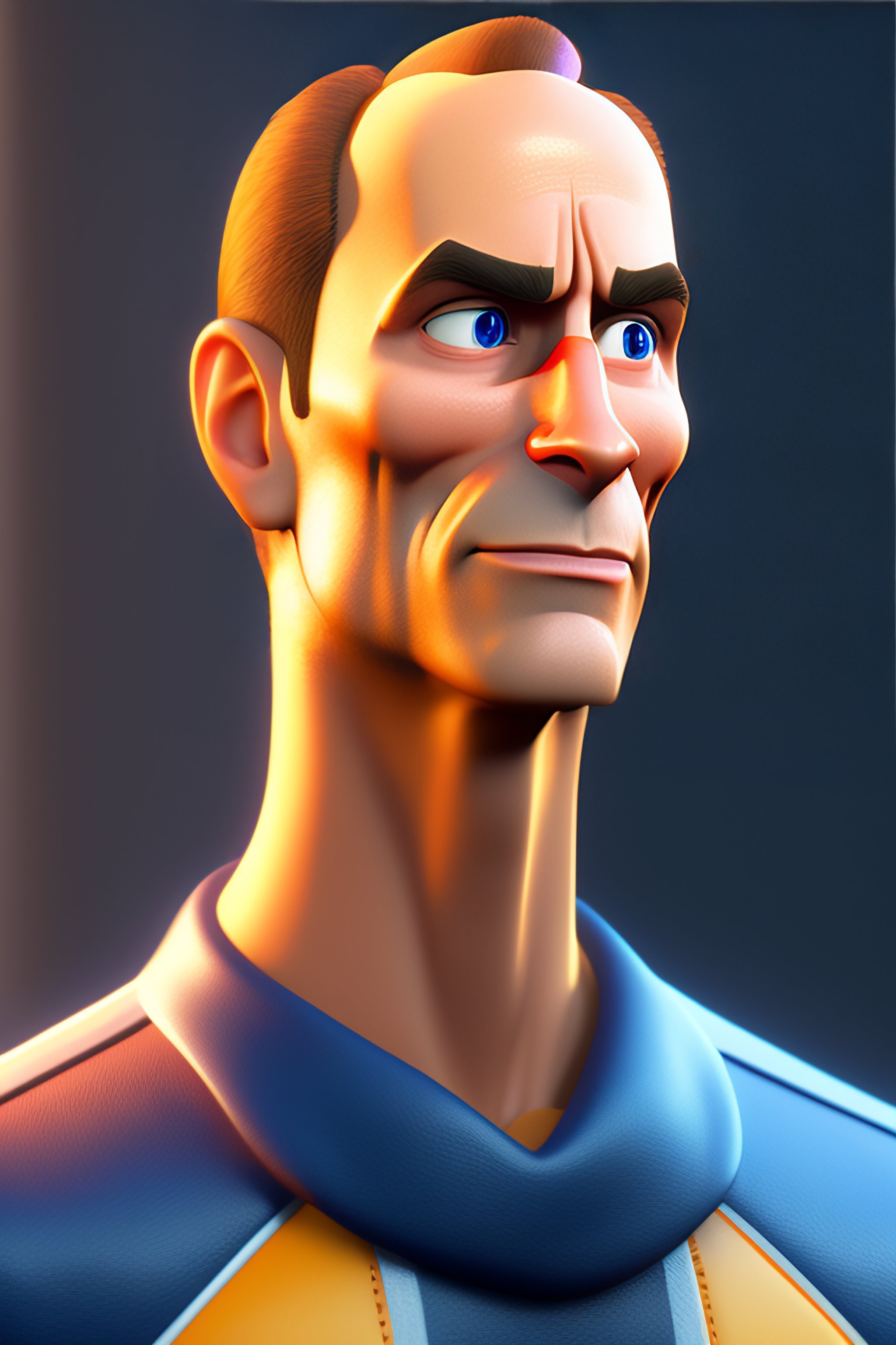 Lexica - "Vladimir Putin" as a pixar disney character from Cars , real ...