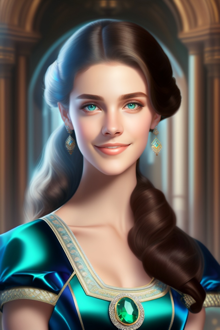 Lexica - 16 year old french royalty princess in 1500 with brunette hair ...