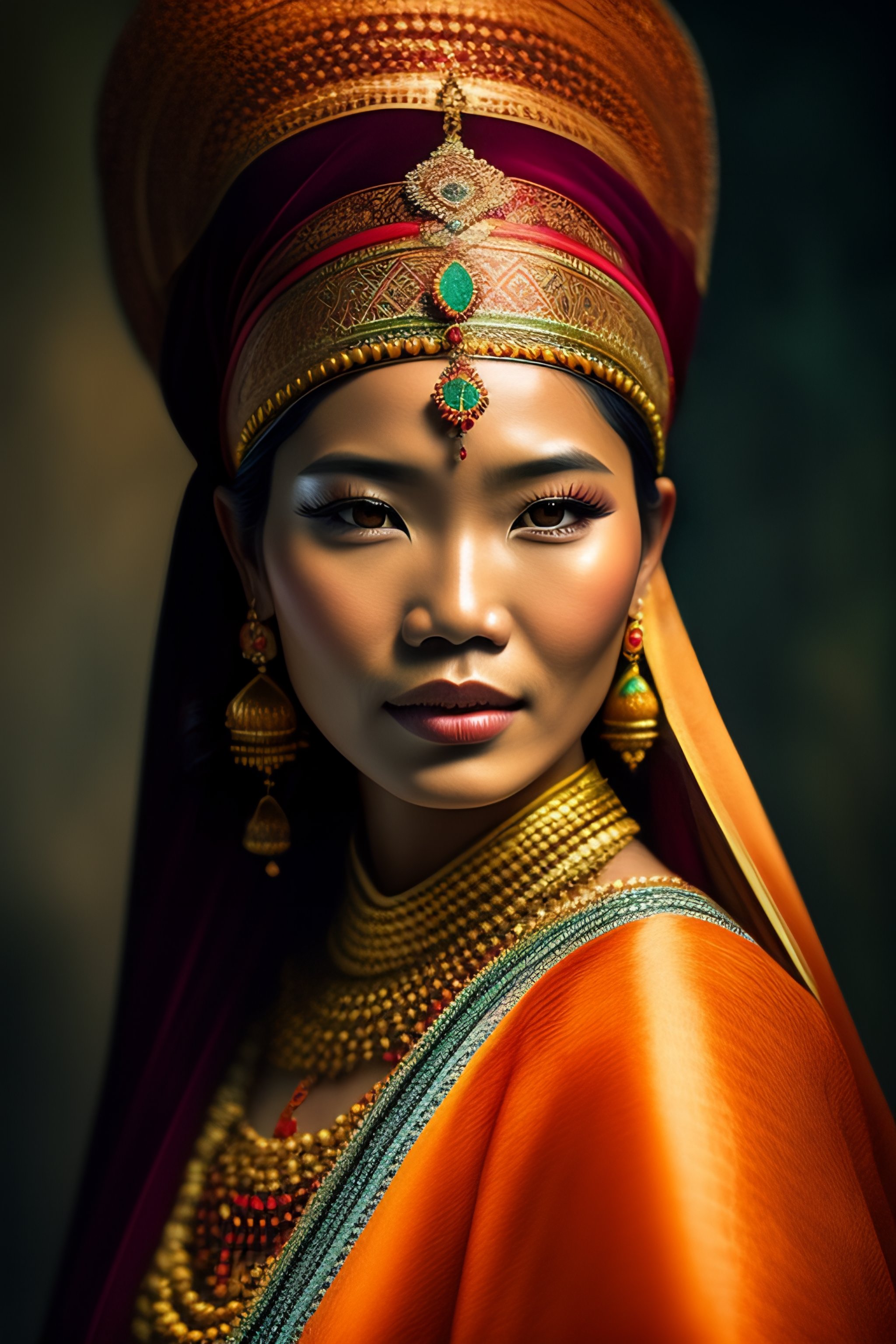 Lexica - Strikingly beautiful Indonesian woman in Dutch traditional ...