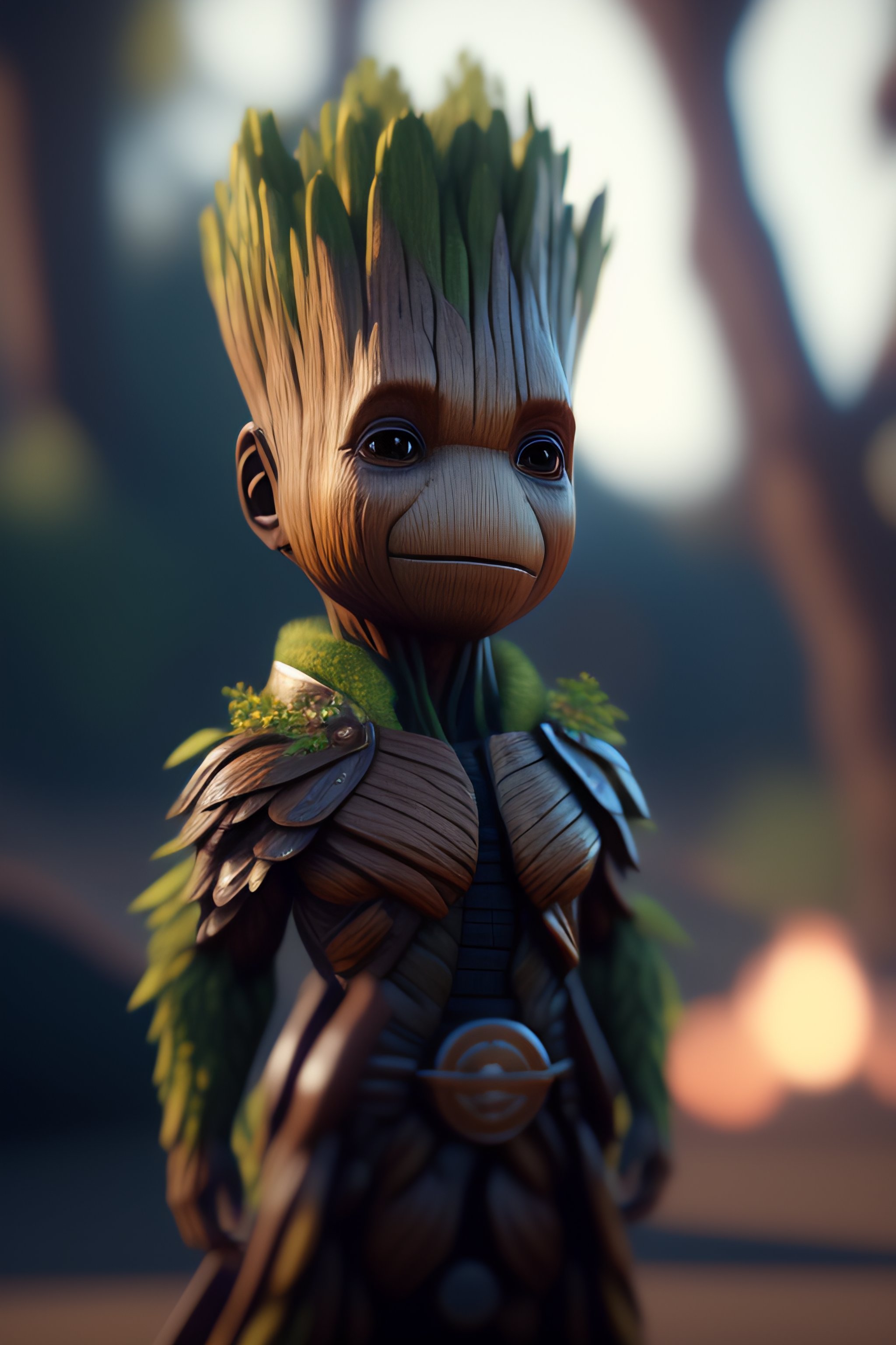 Lexica - I am Groot, hyperrealistic, photografic, 8k, epic ambient ...