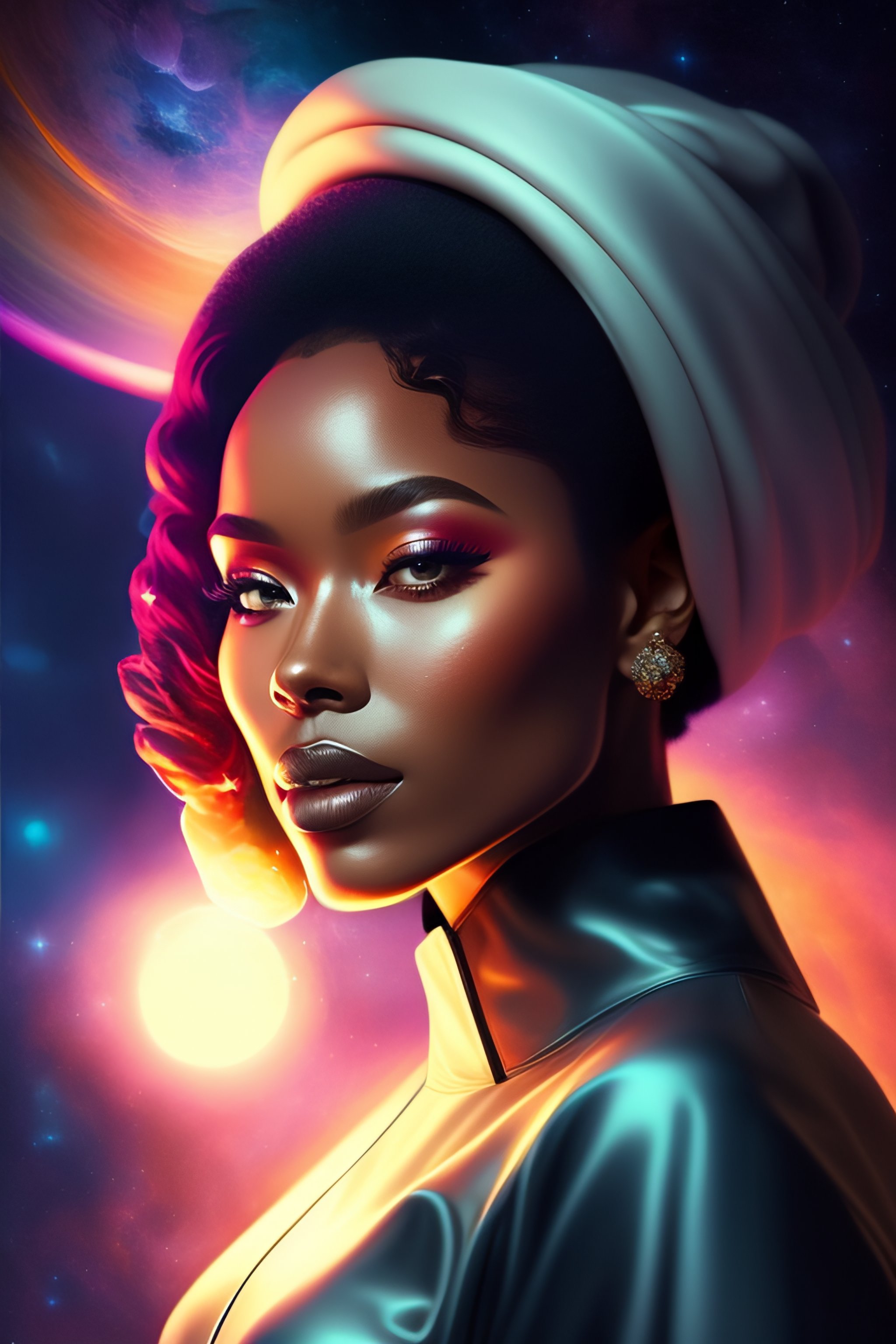 Lexica - A beautiful cosmic matte painting of buzgariu oviviu smoking ...