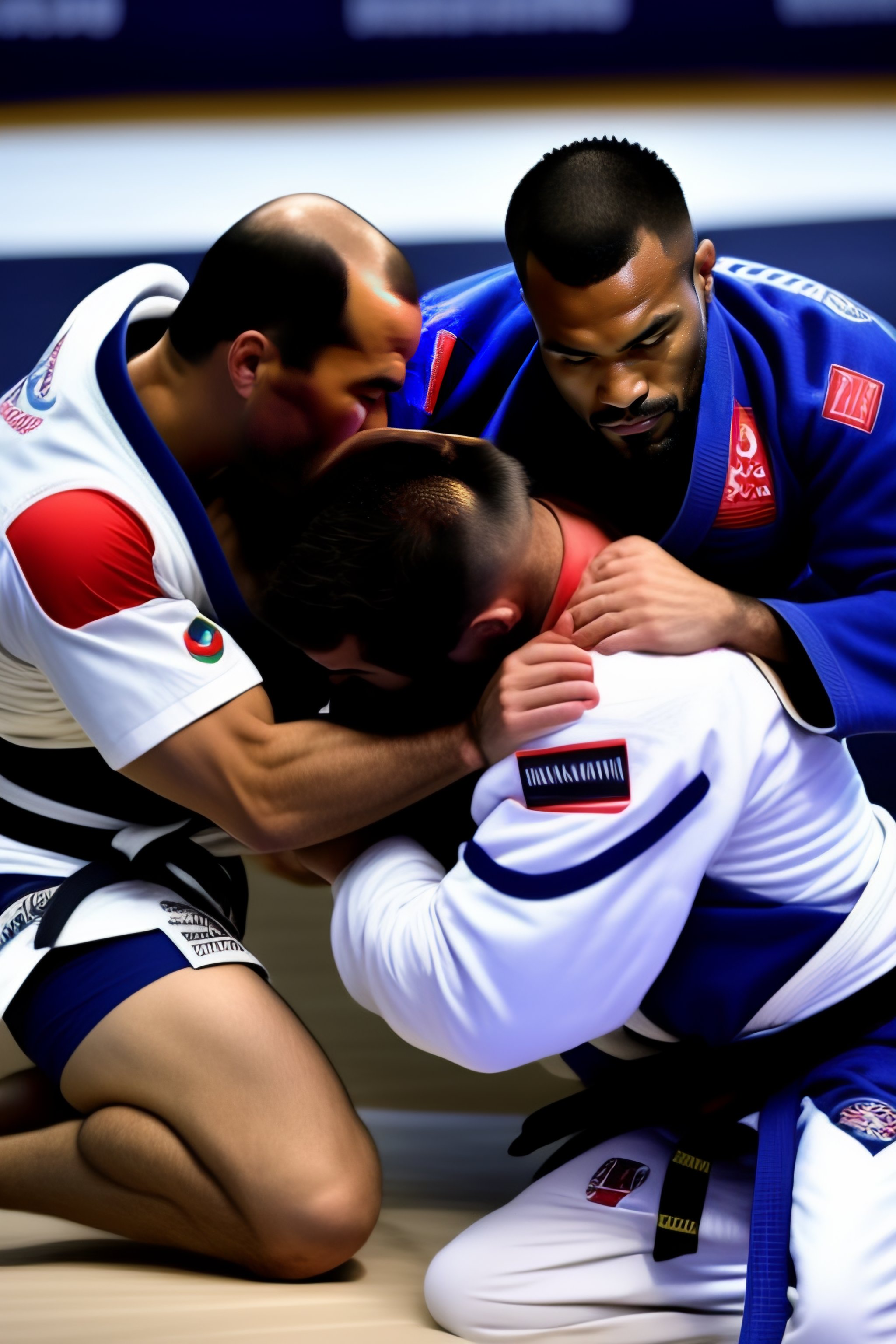 Lexica - Two men in a brazilian jiu jitsu competition and one of the ...
