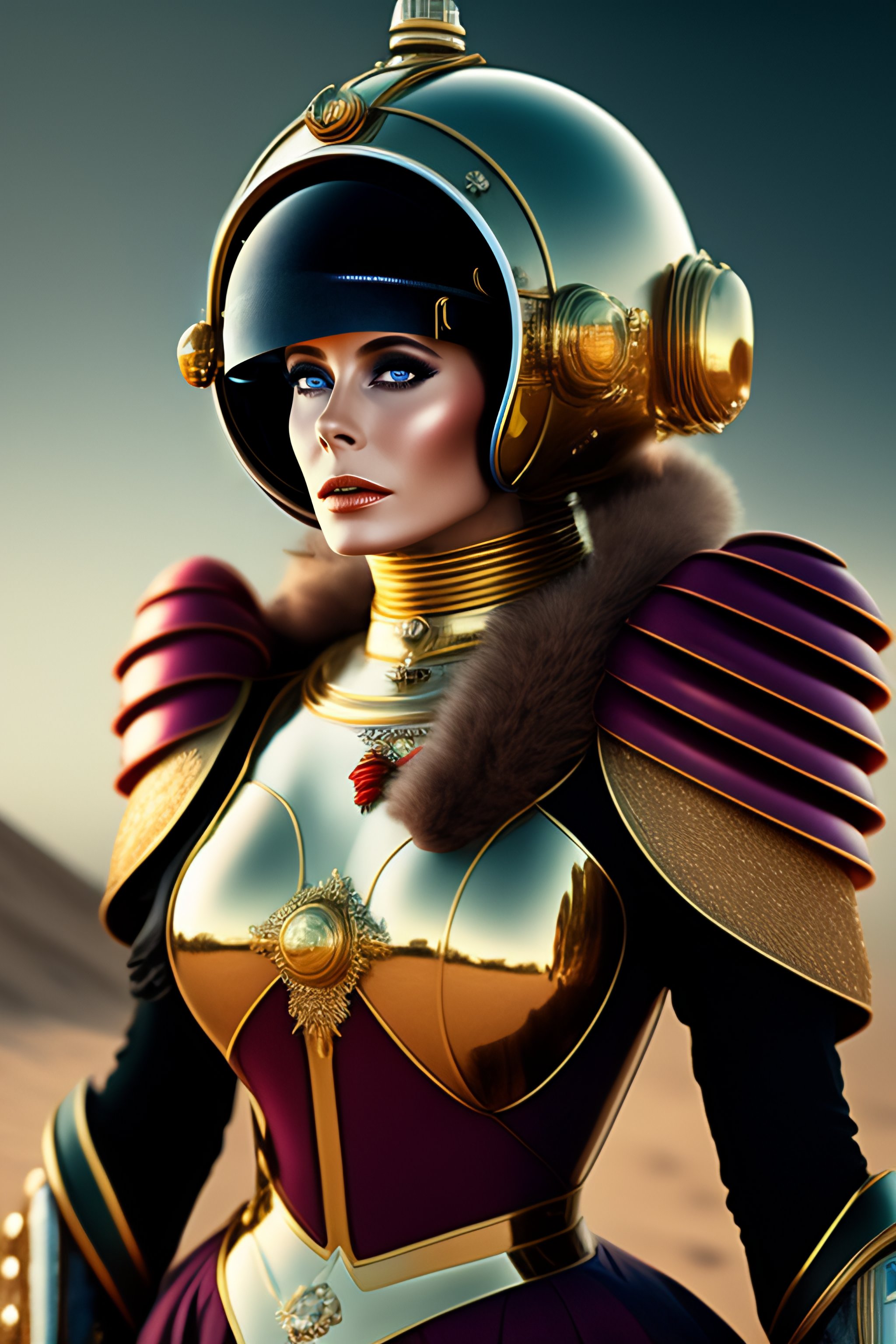Lexica - An extremely complex and advanced cyborg in a space helmet on ...