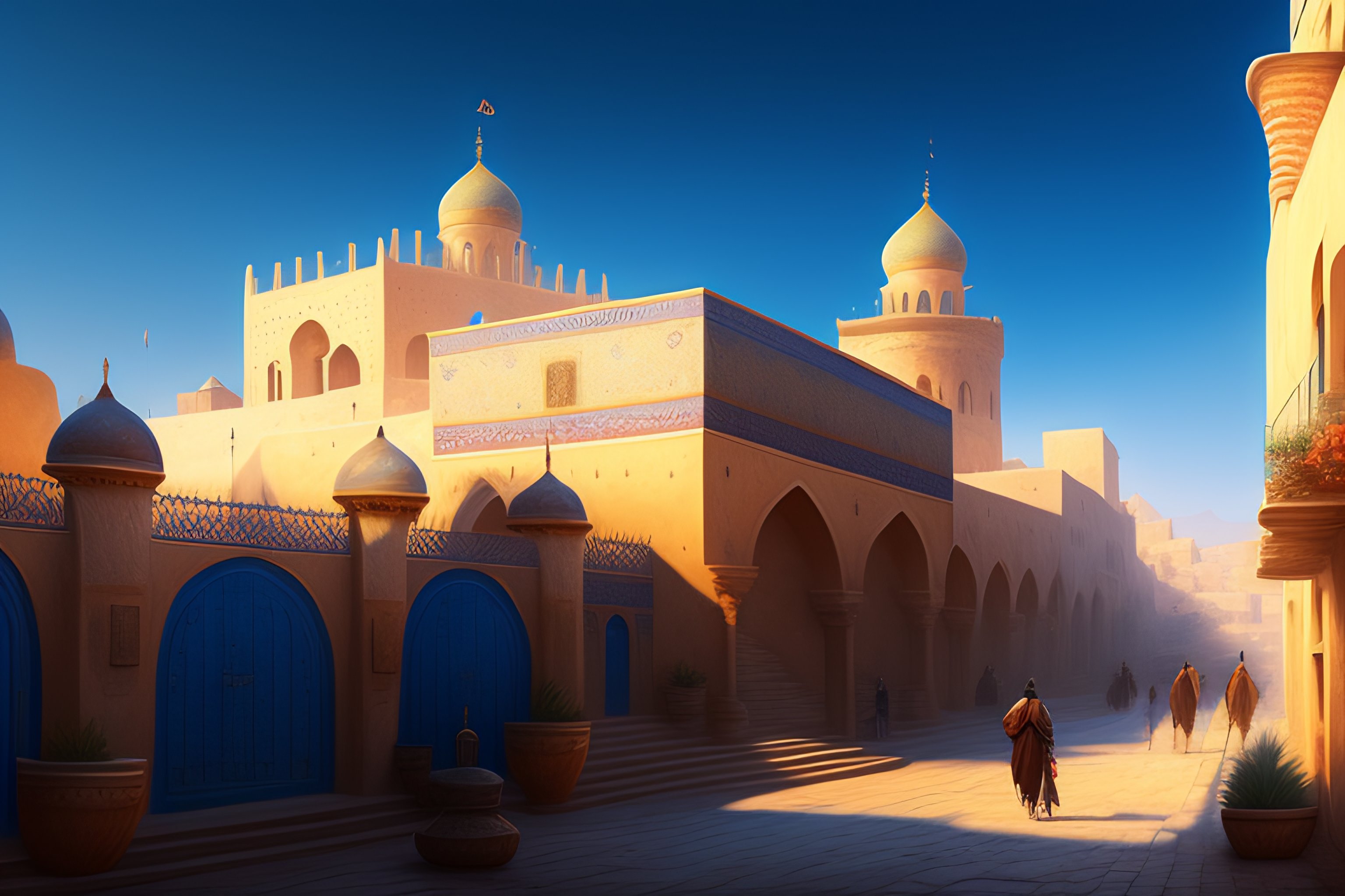 Lexica - Artstation scene, citadel of erbil, old town mardin, kurdistan ...