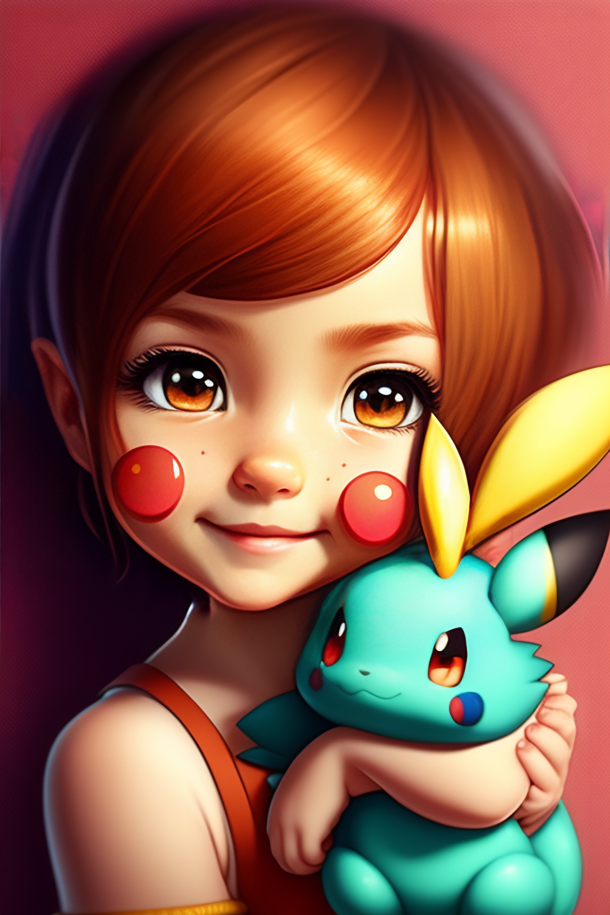 Lexica - Pokemon , cartoon character,cute,sweet ,portrait