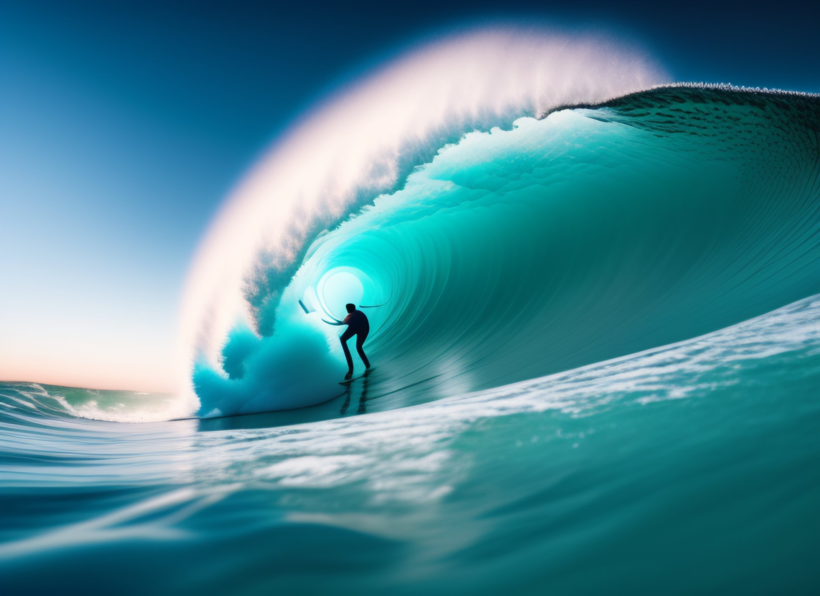 Lexica - Man falling into the depths of a ocean of thoughts