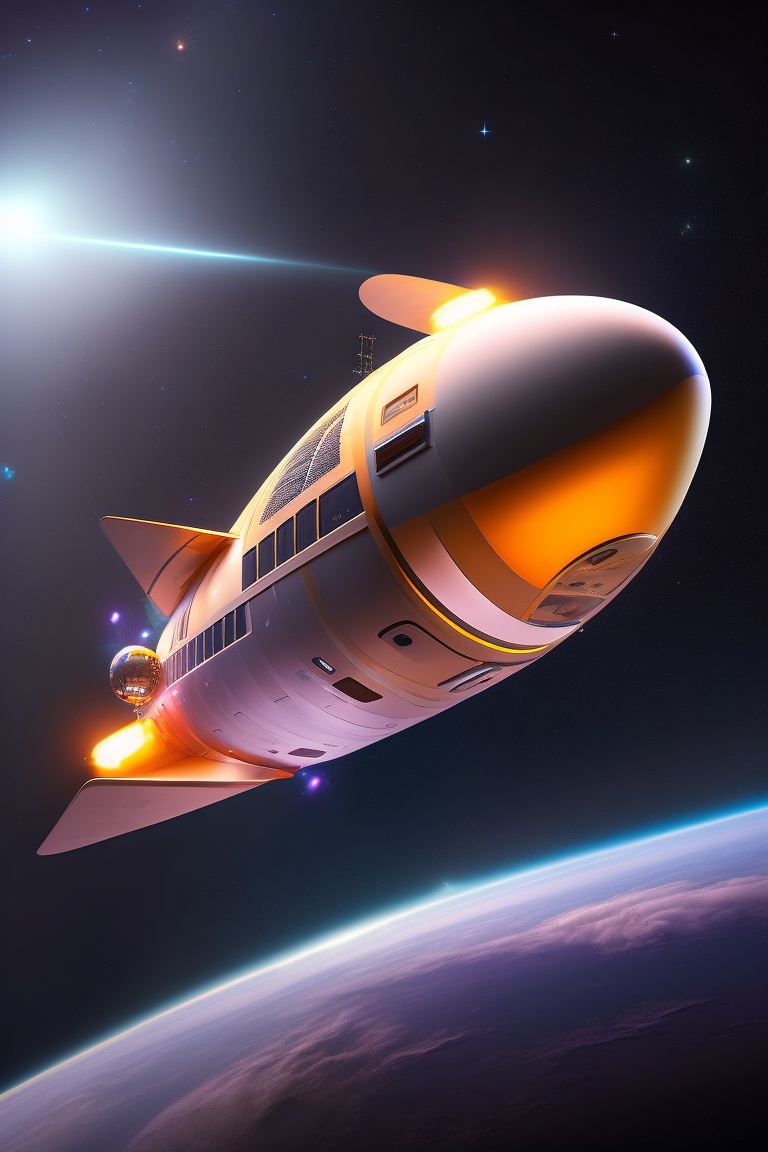 Lexica - "Interstellar Explorer Spaceship" NFT: Embark on a cosmic ...