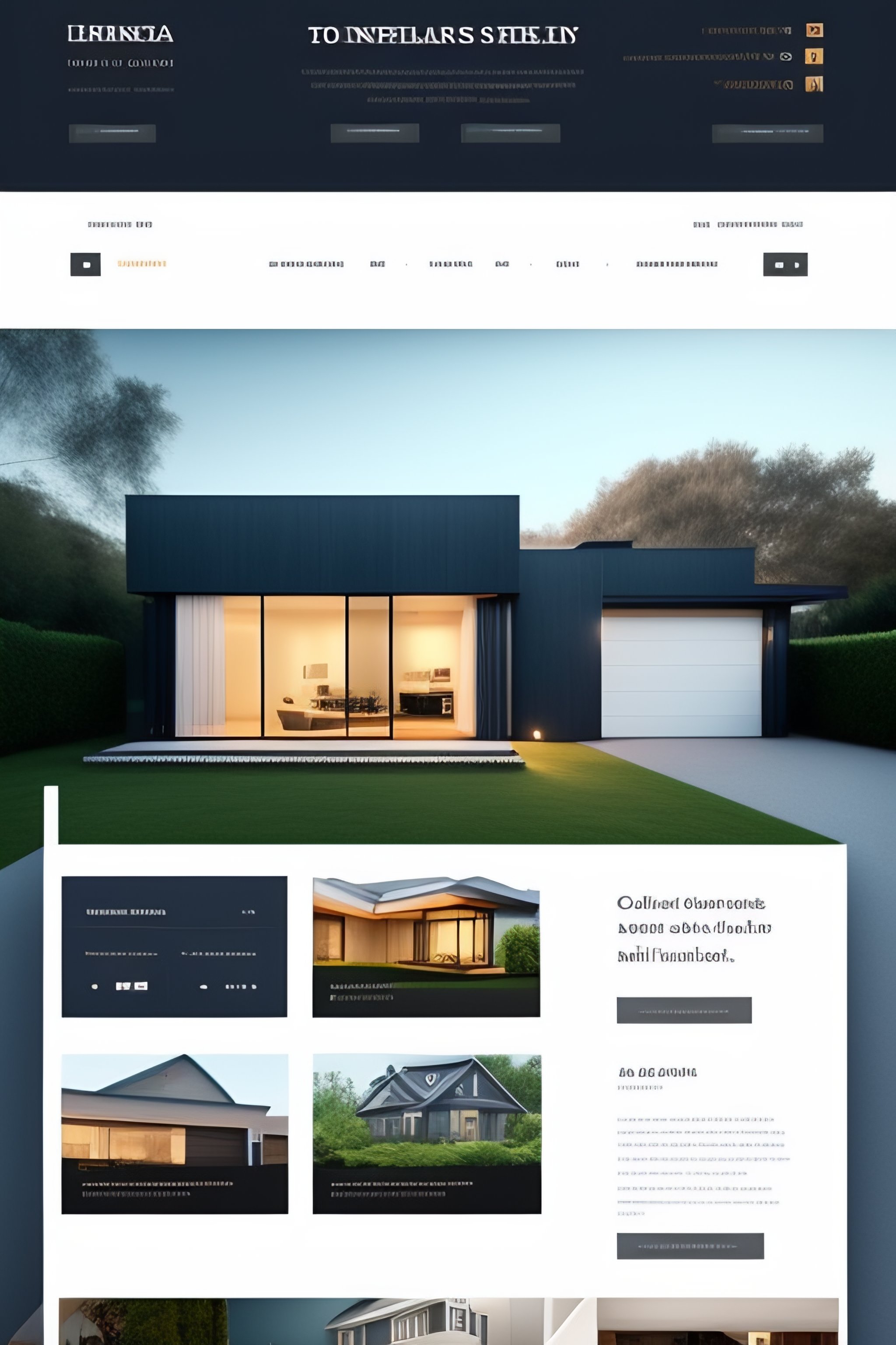 Lexica - Clean modern real estate website design, full mockup set
