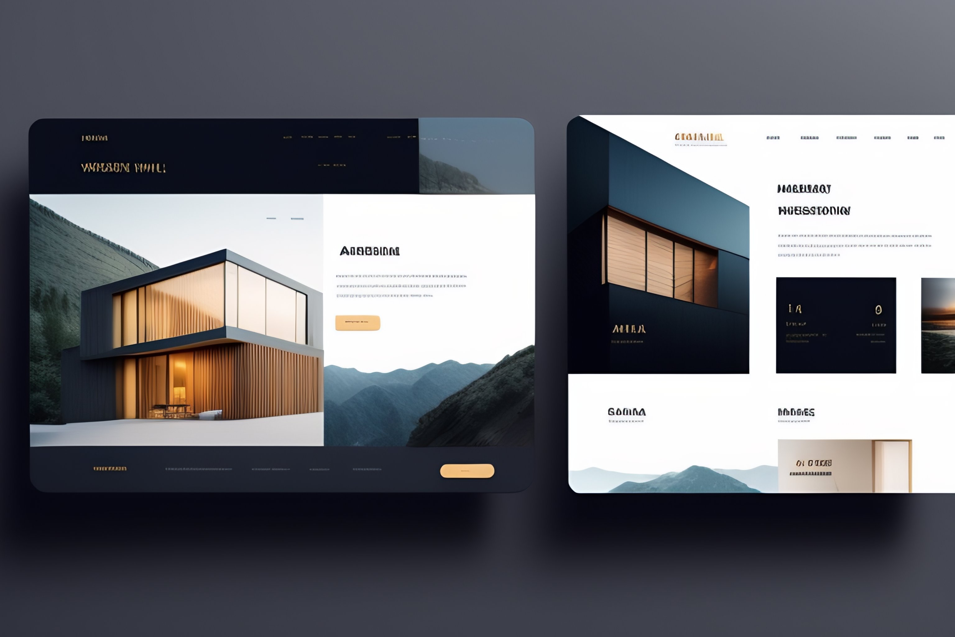 Lexica - Professional minimal architectural website design layout