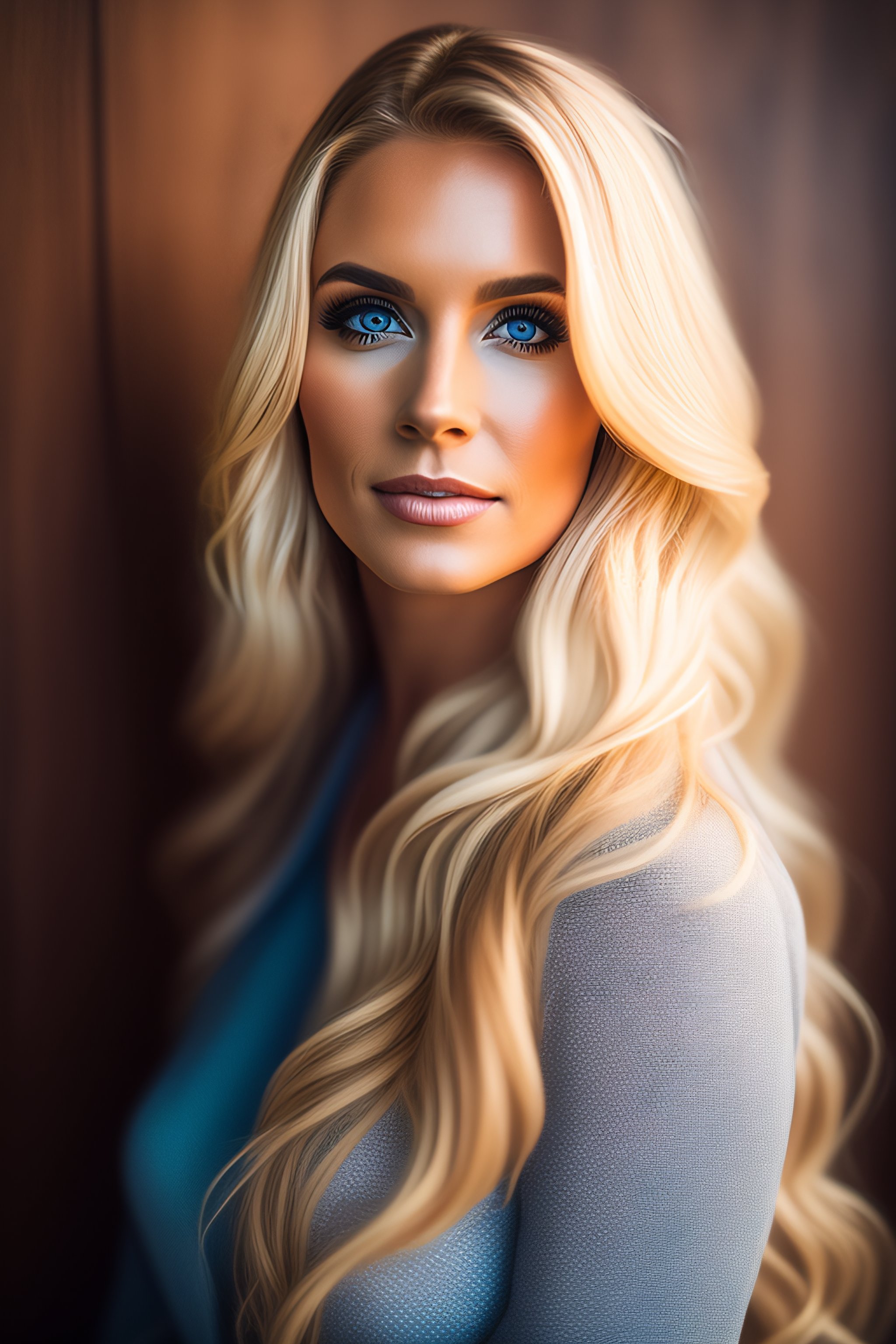 Lexica Attractive Beautiful Long Blonde Hair 3 5 Year Old Woman