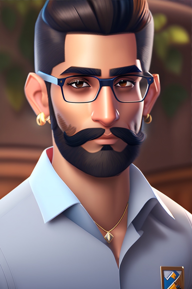 Cartoon Boy With Quiff