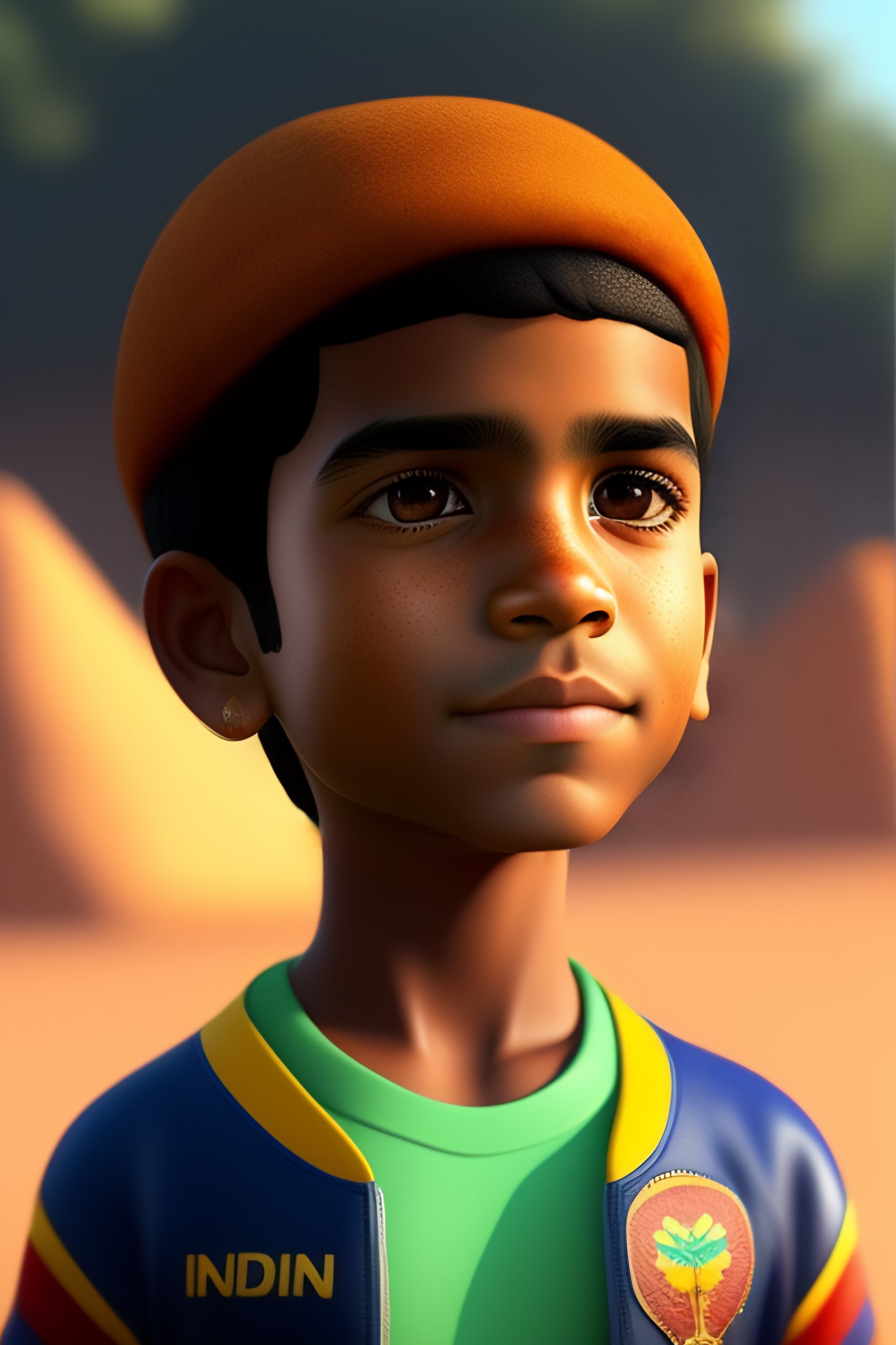 Lexica - Create a indian with Australian features boy as a cartoon ...