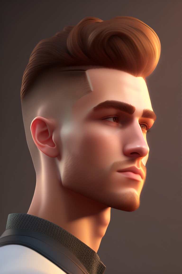 Lexica - Young man, render with cinema 4d, realistic render, detailed ...