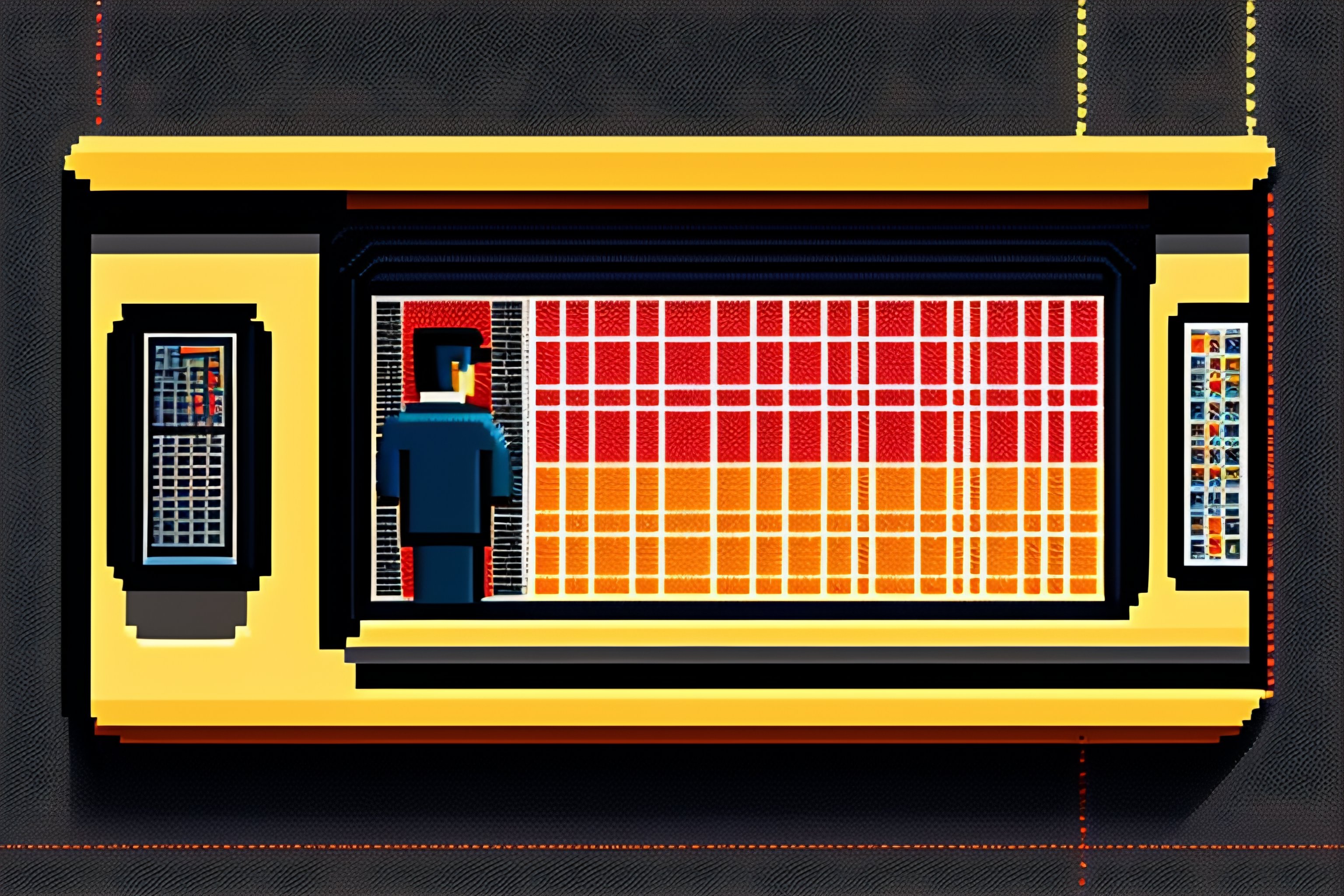 Lexica - Pixel art of a guide navigating the viewer through the digital ...