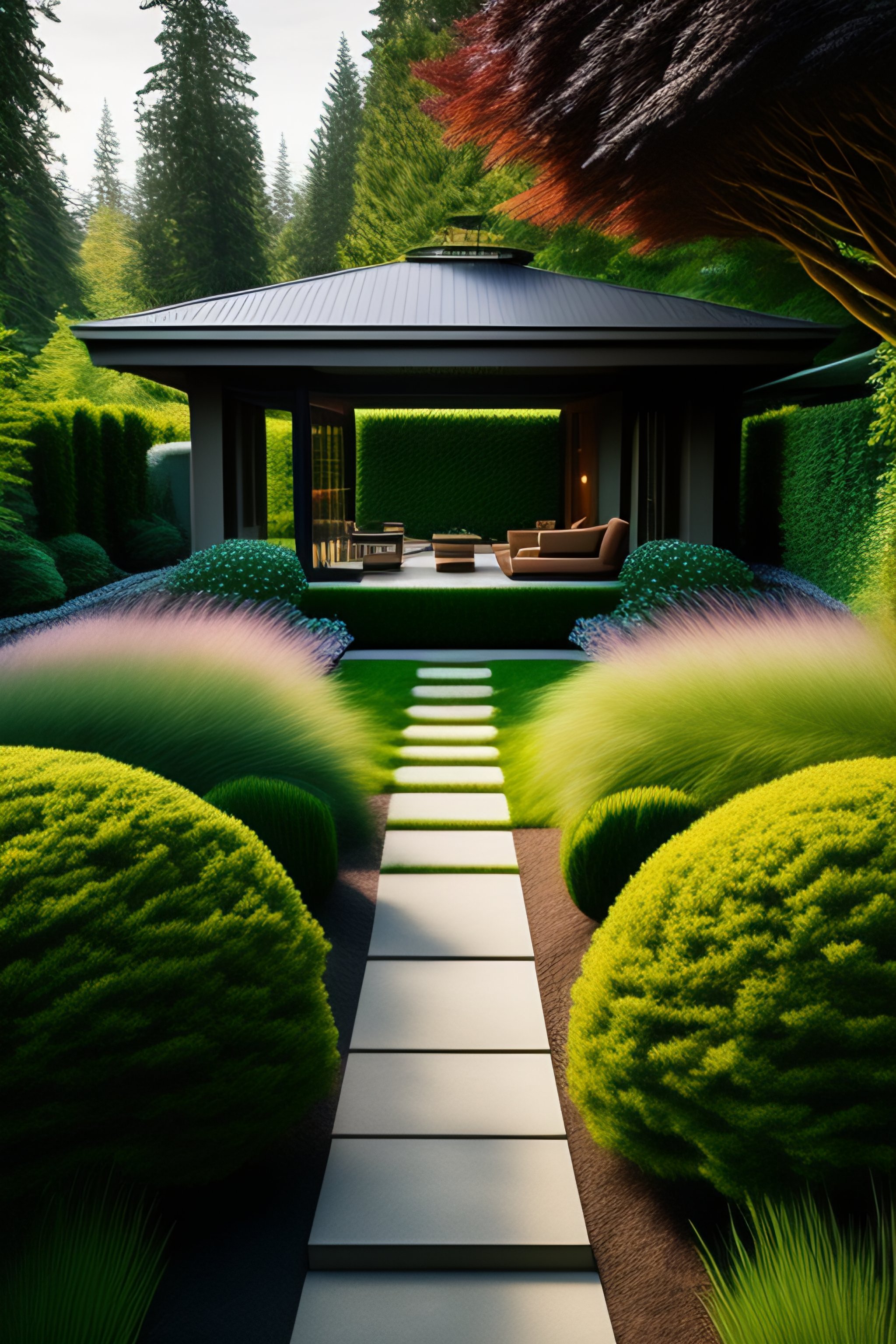 Lexica - Stunning, unexpected pacific northwest front yard landscape ...