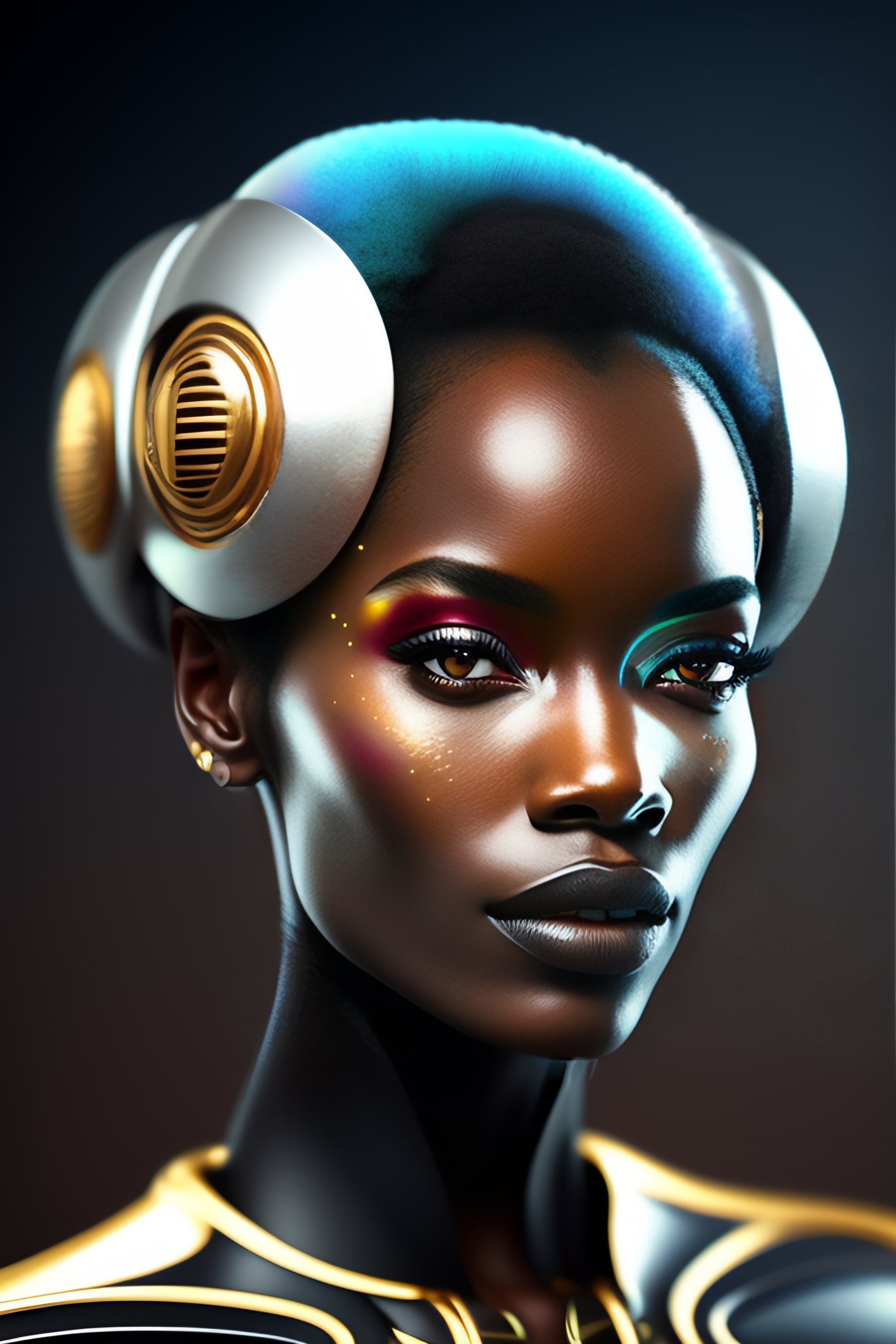 Lexica - True african, alien, ultra realistic, robot, portrait