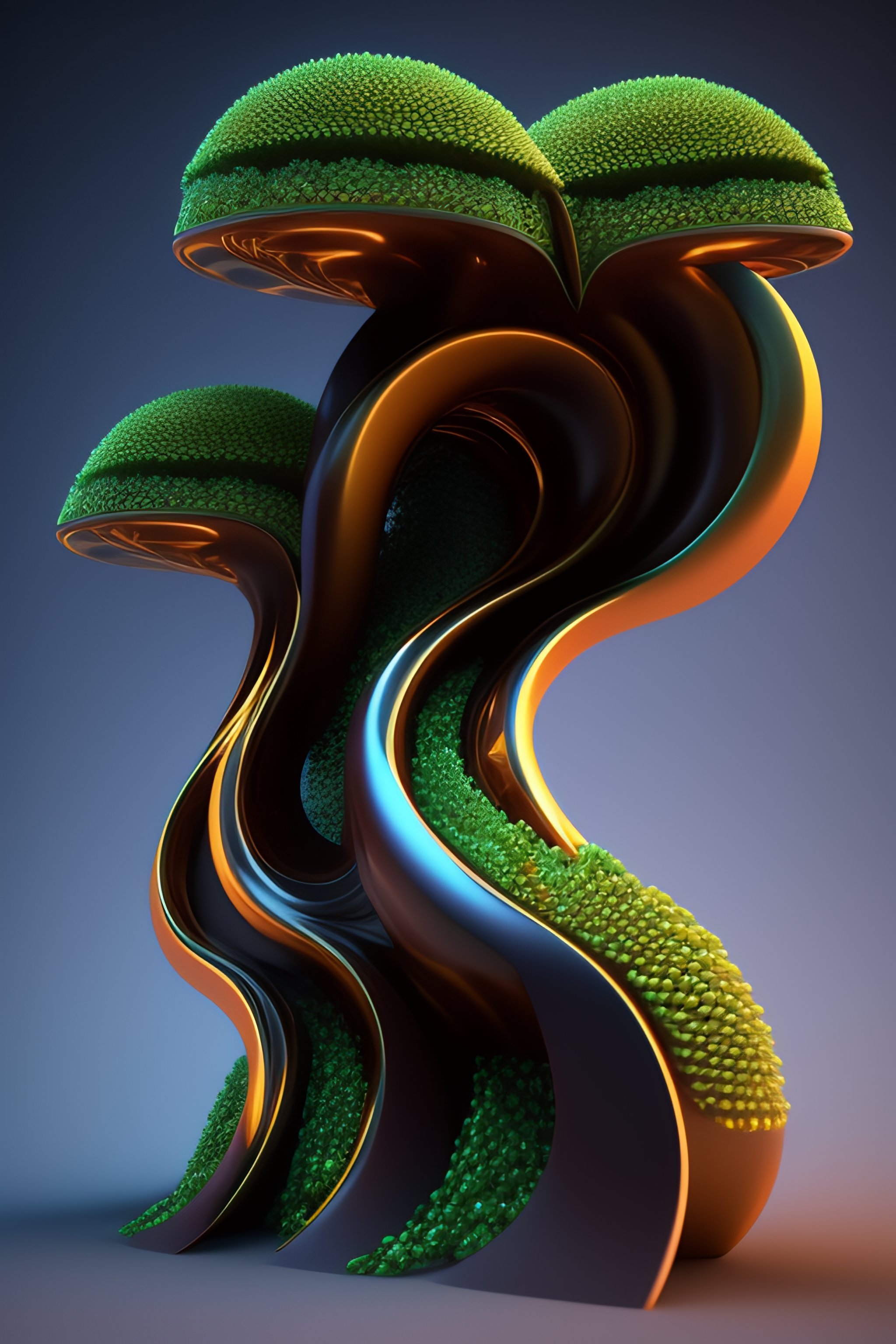 Lexica - A 3d hydra object that has 3 heads with a touch of computing ...