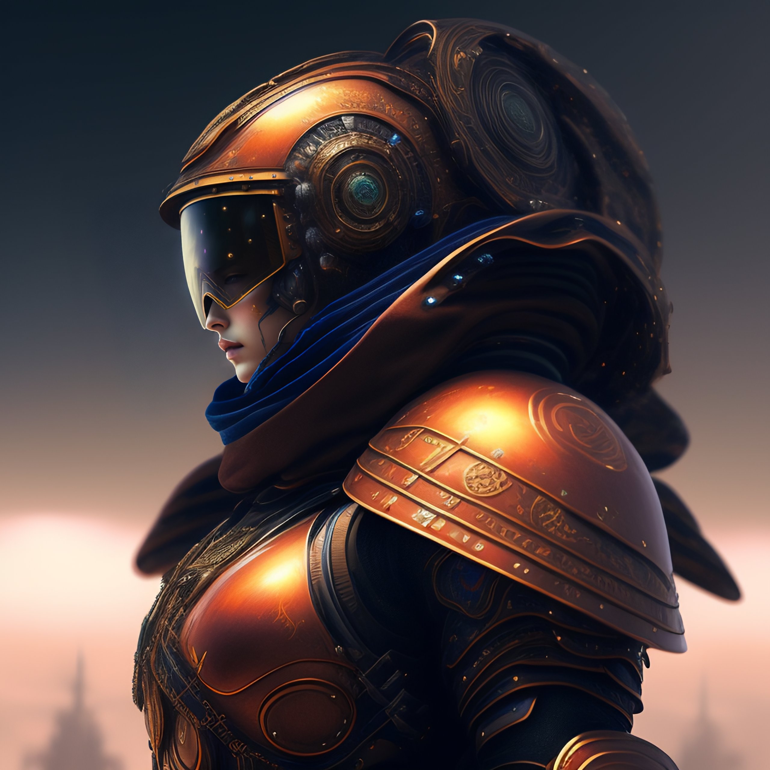 Lexica - A highly detailed long shot photo of mechanical soldier ...