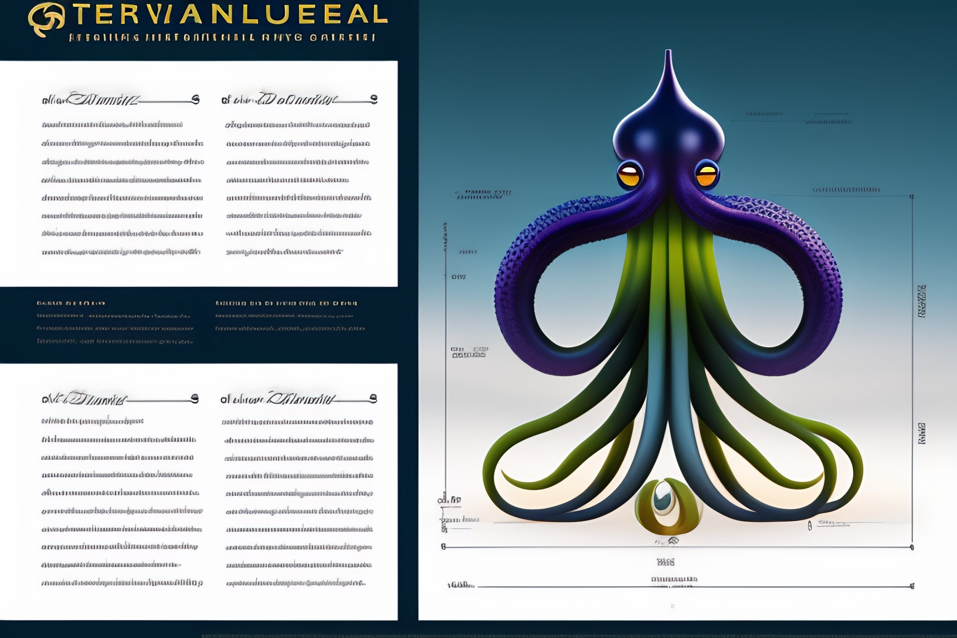 Lexica - Photo real tentacle monster model sheet t pose