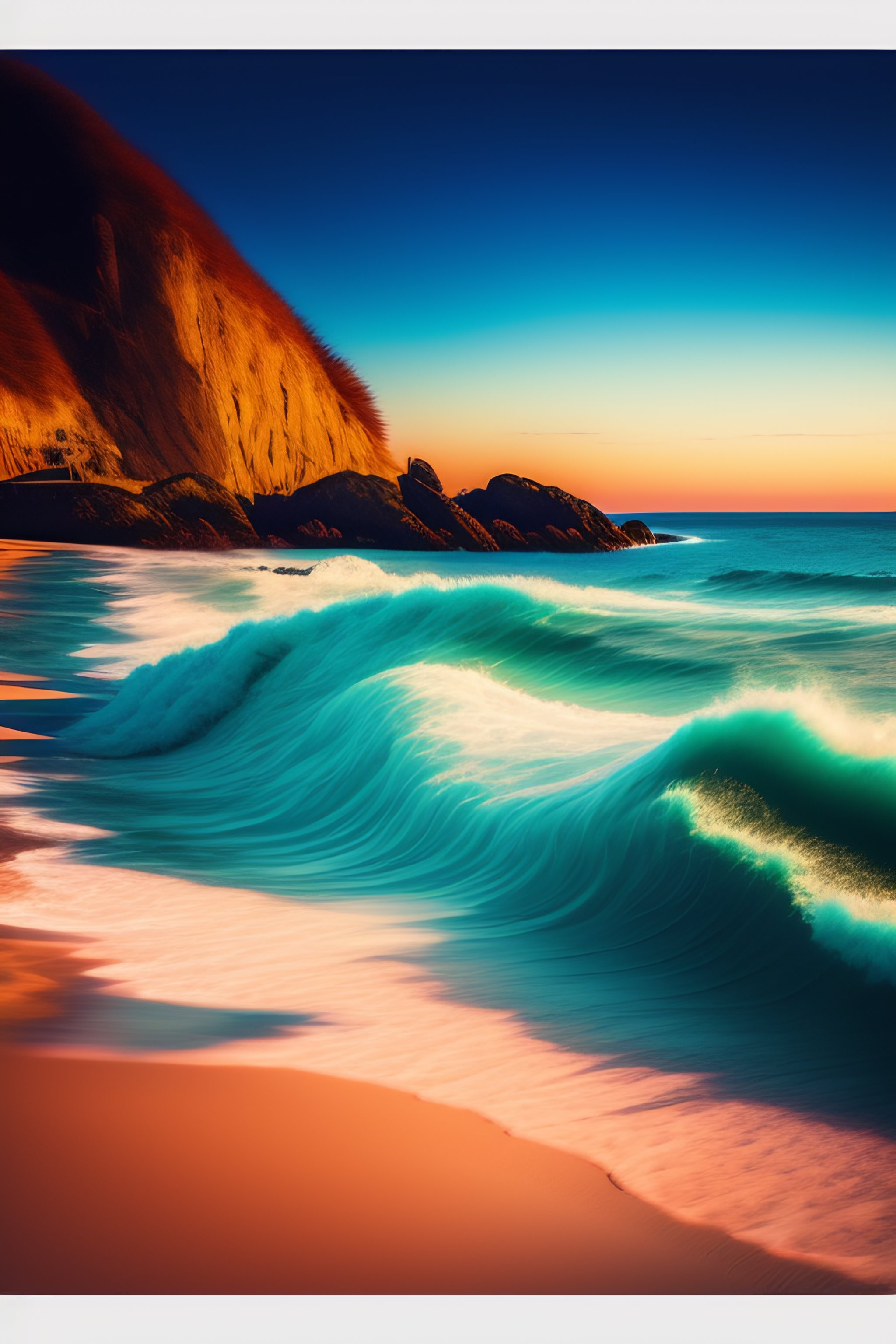 Lexica - Cartoon japanese midnight beach with vhs effect