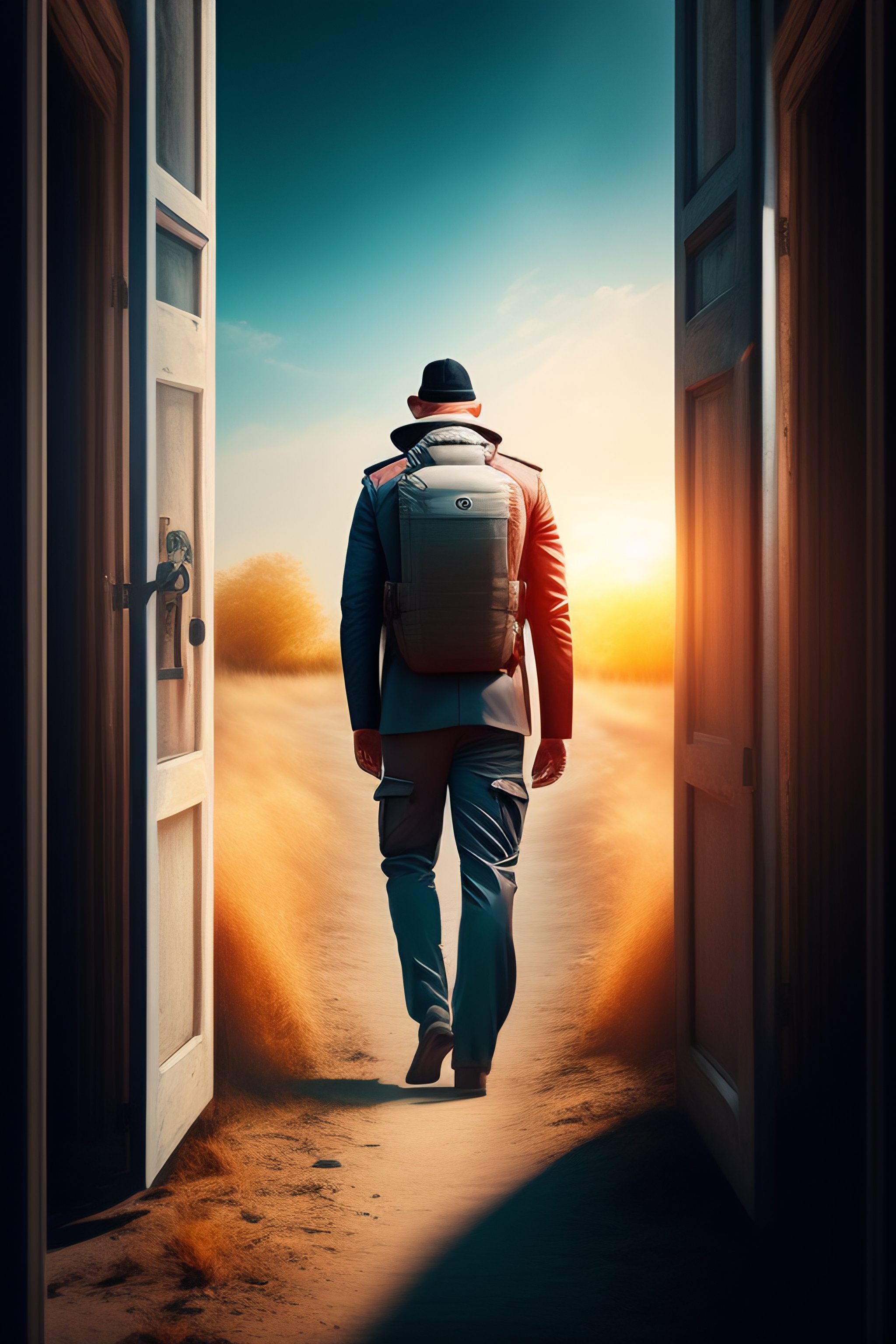 Lexica - Man leaving everything and going