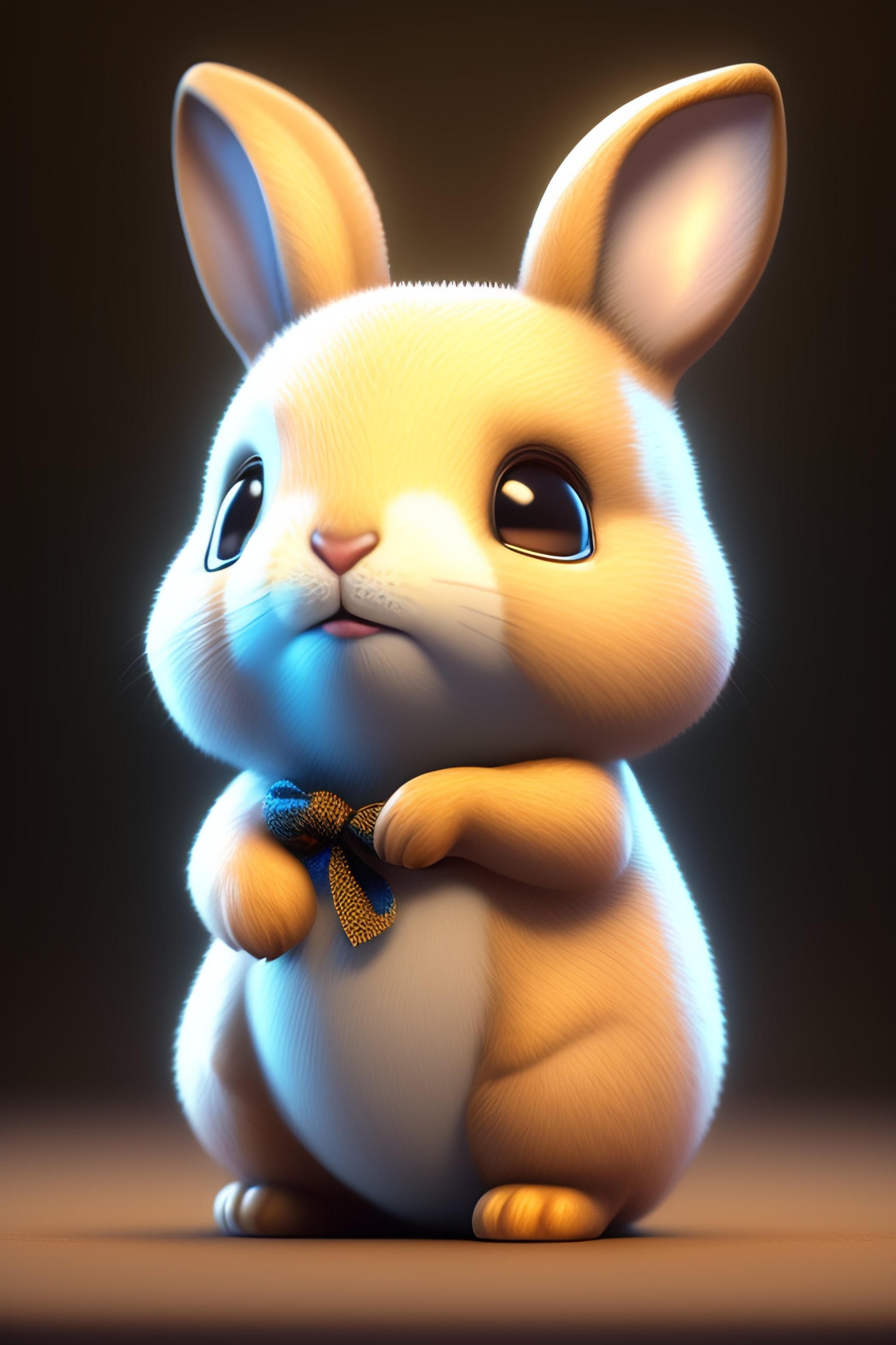Lexica - Cute small cartoon rabbit smiling, unreal engine, cozy indoor ...