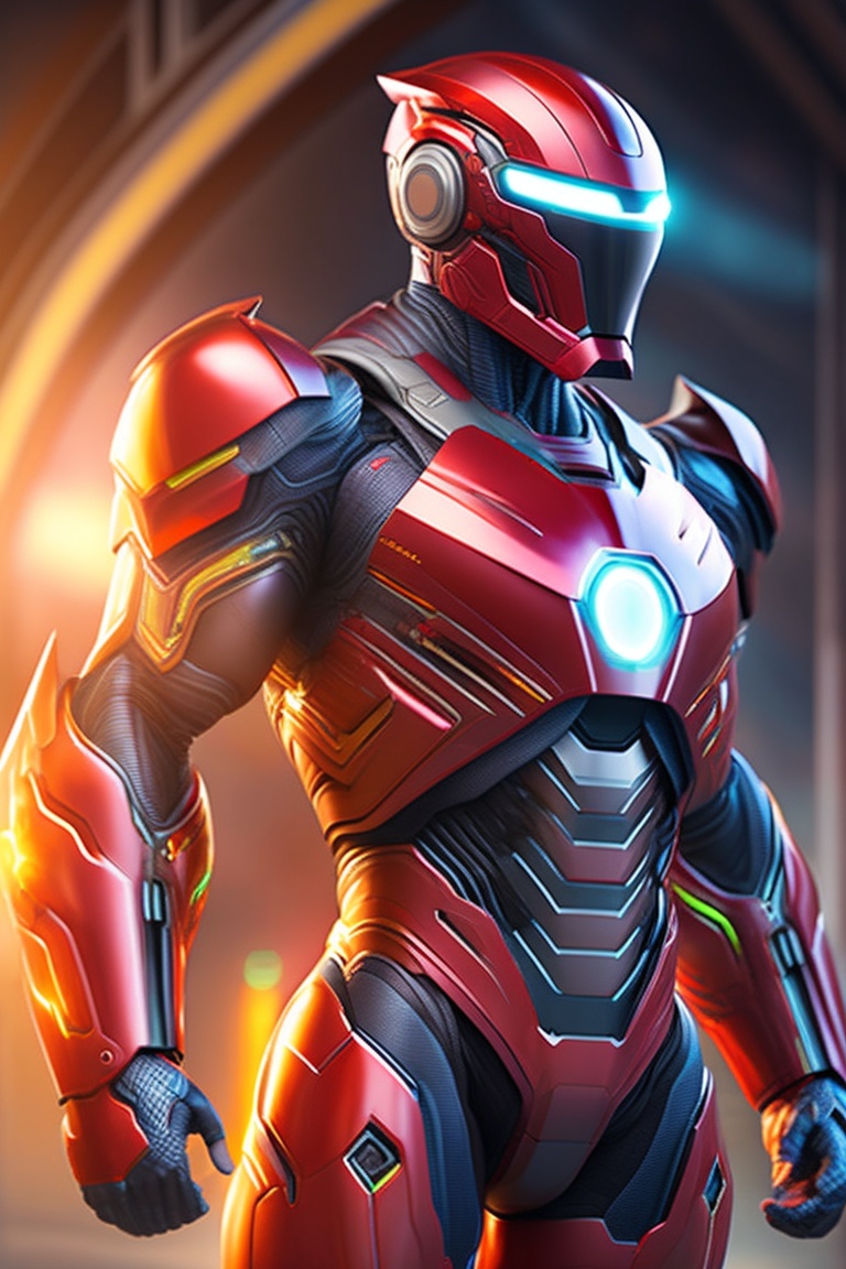 Lexica - Highly detailed image of an Ironman suit, full body, future ...