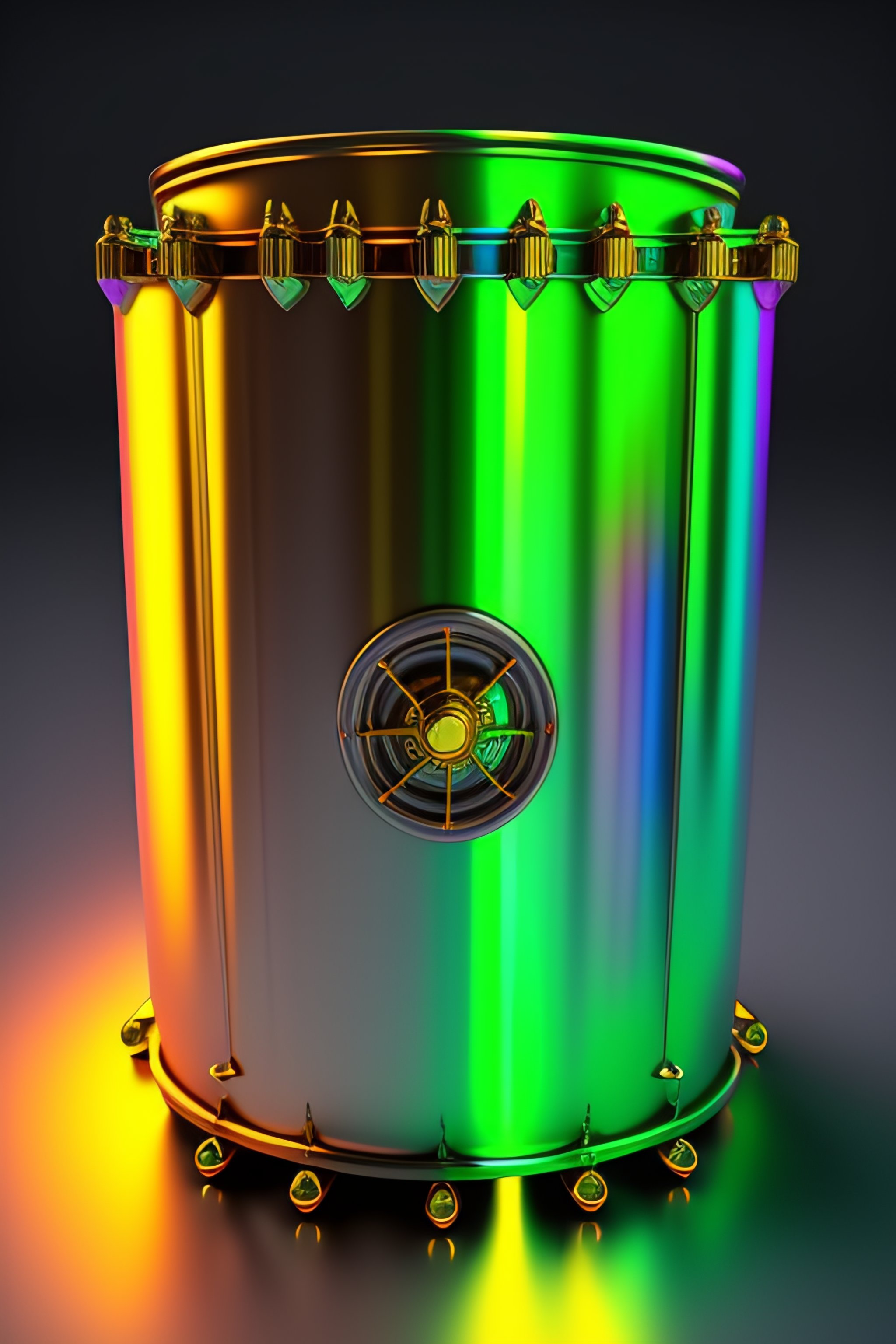 Lexica - Nuclear waste drum, neo iridescent - hyper realistic rococo ...
