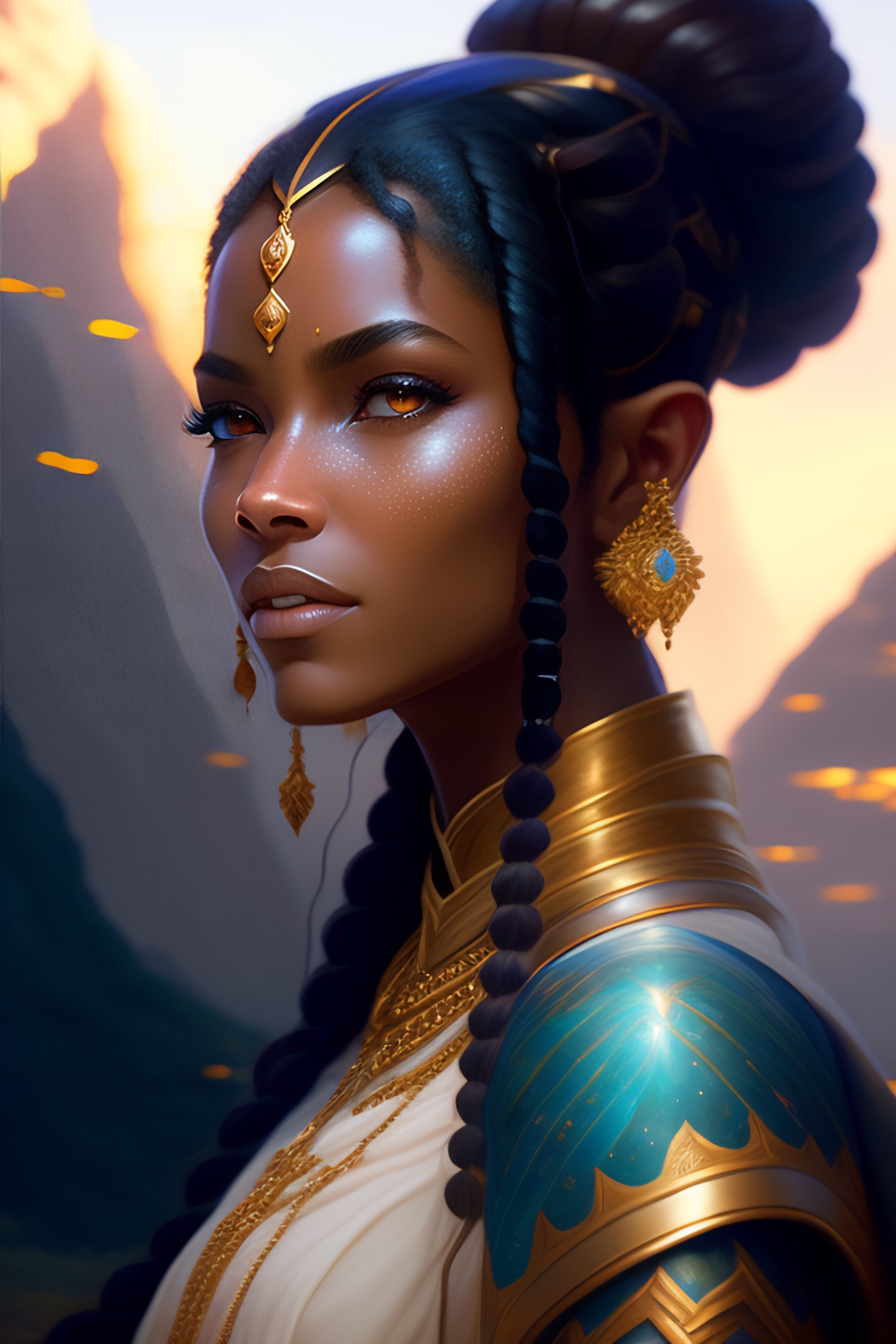Lexica - Highly detailed portrait of beautiful princess in avatar ...